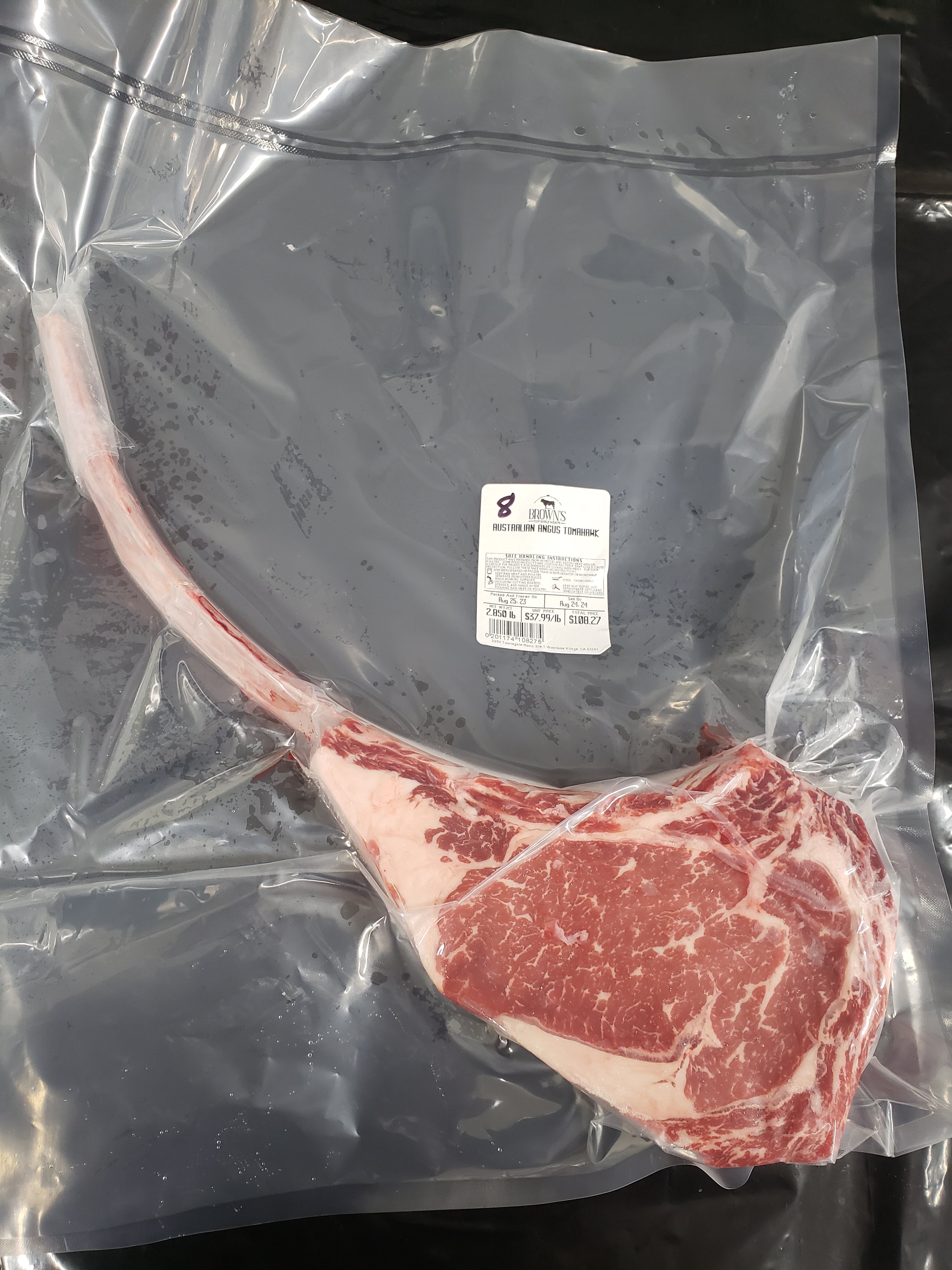 AUSTRALIAN ANGUS TOMAHAWK #8 – Brown's Top Shelf Meats