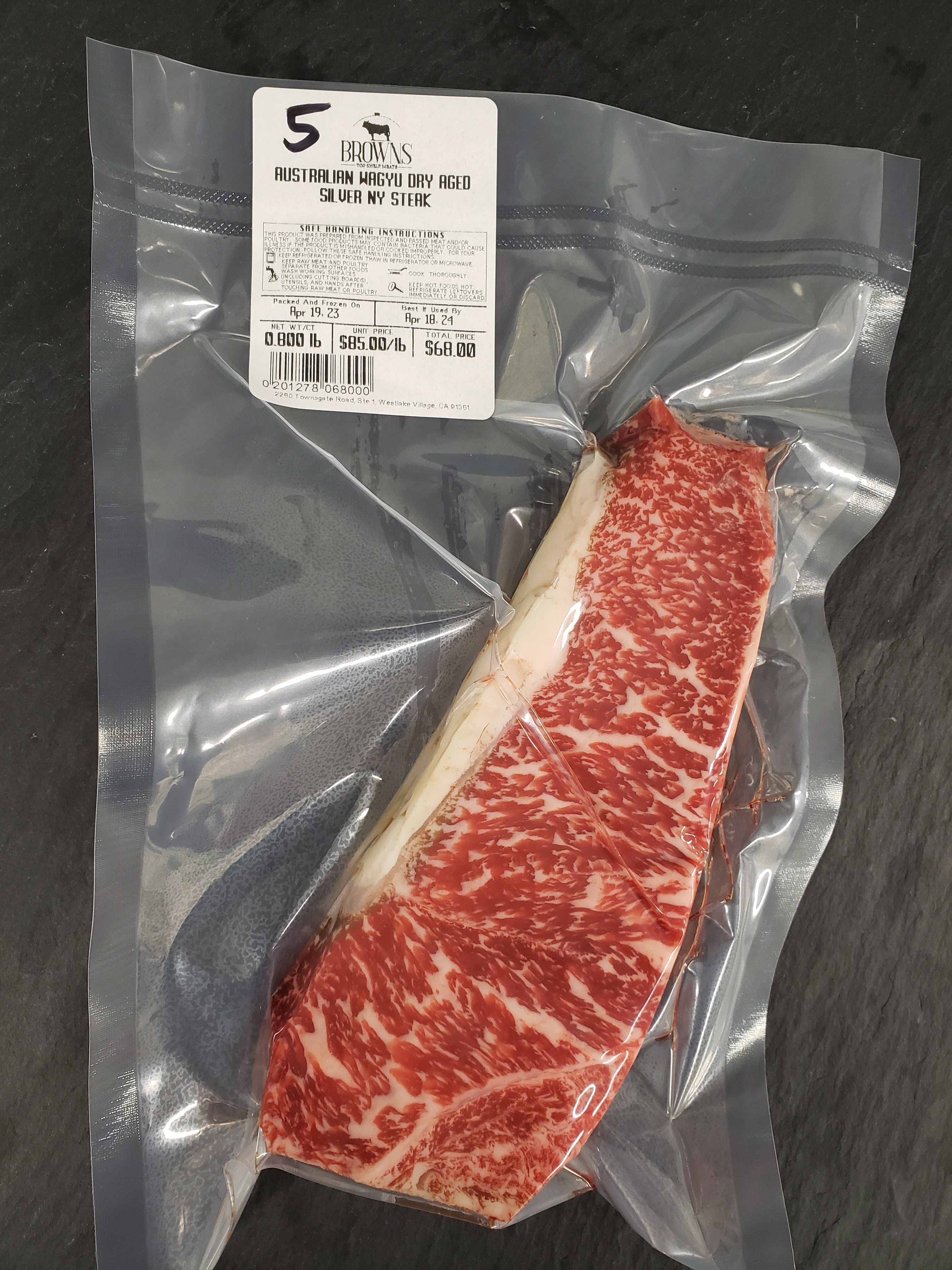 SILVER DRY AGED NY #5 – Brown's Top Shelf Meats