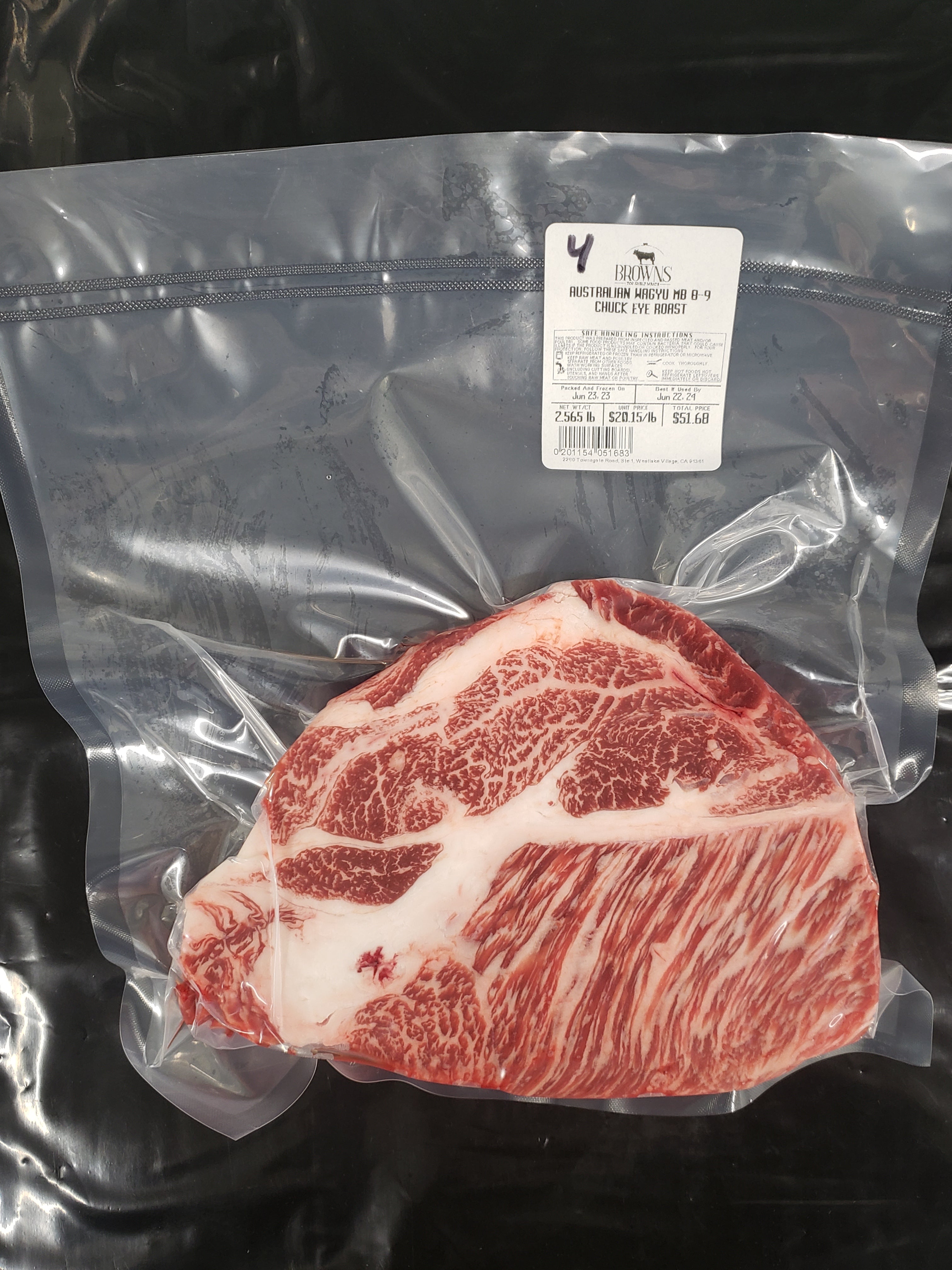 MB 8-9 CHUCK EYE ROAST #4 – Brown's Top Shelf Meats