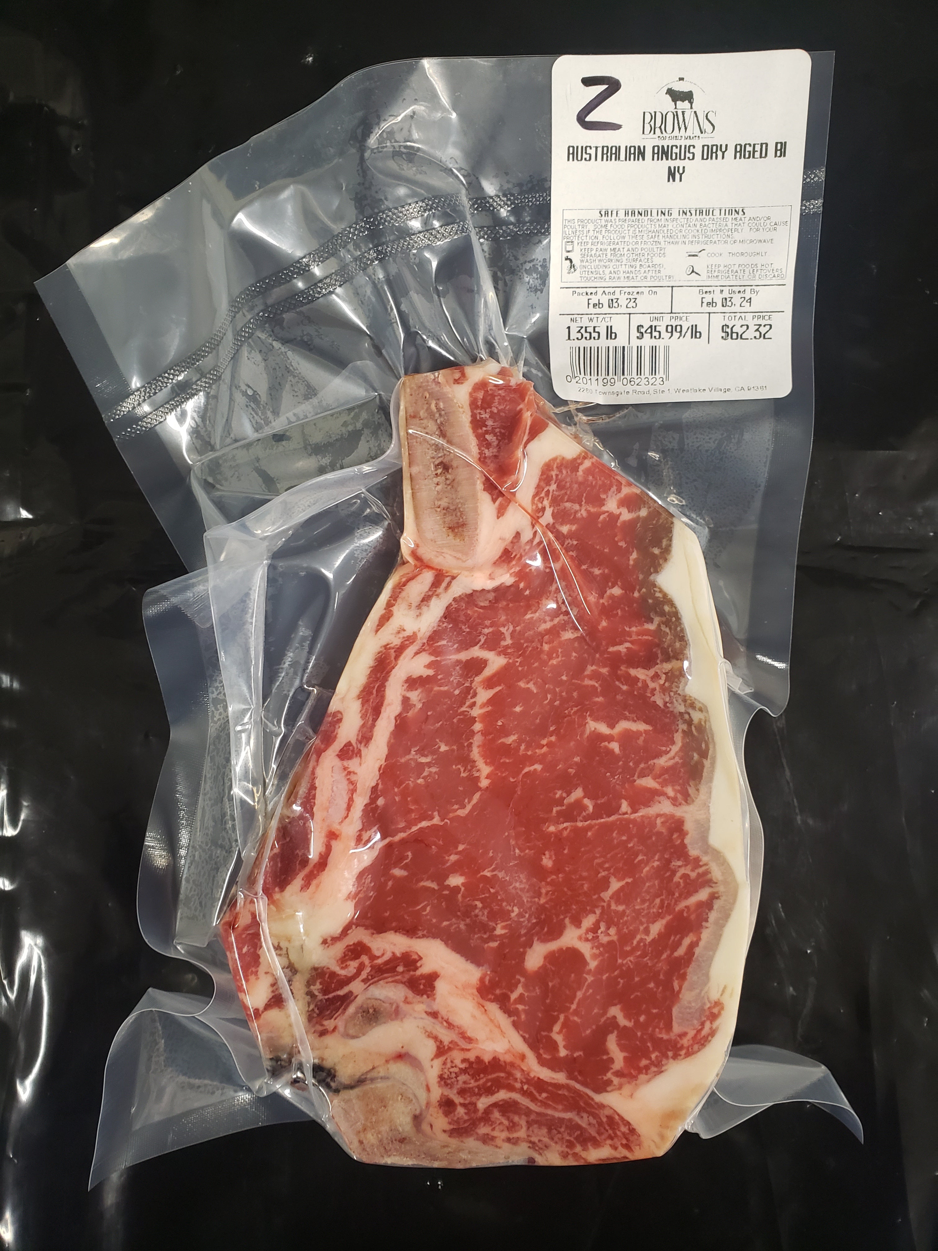 AUSTRALIAN ANGUS DRY AGED BI NY #2 – Brown's Top Shelf Meats