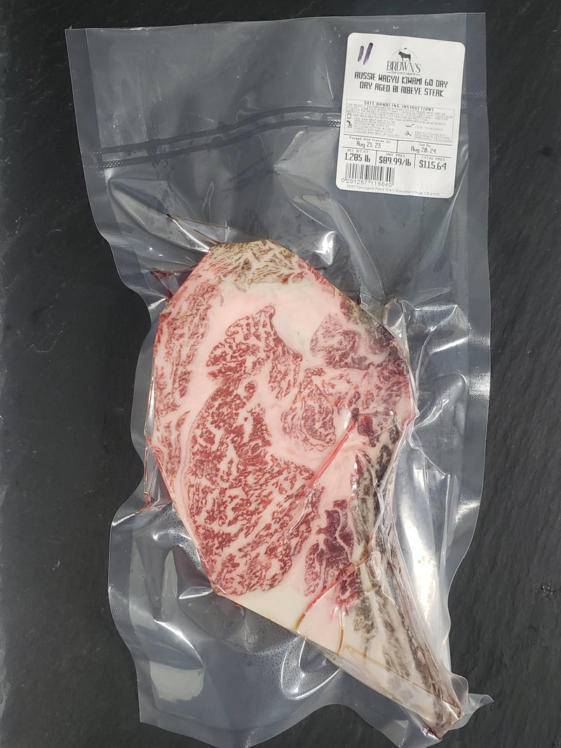 KIWAMI 60 DAY DRY AGED BI RIBEYE STEAK #11 – Brown's Top Shelf Meats