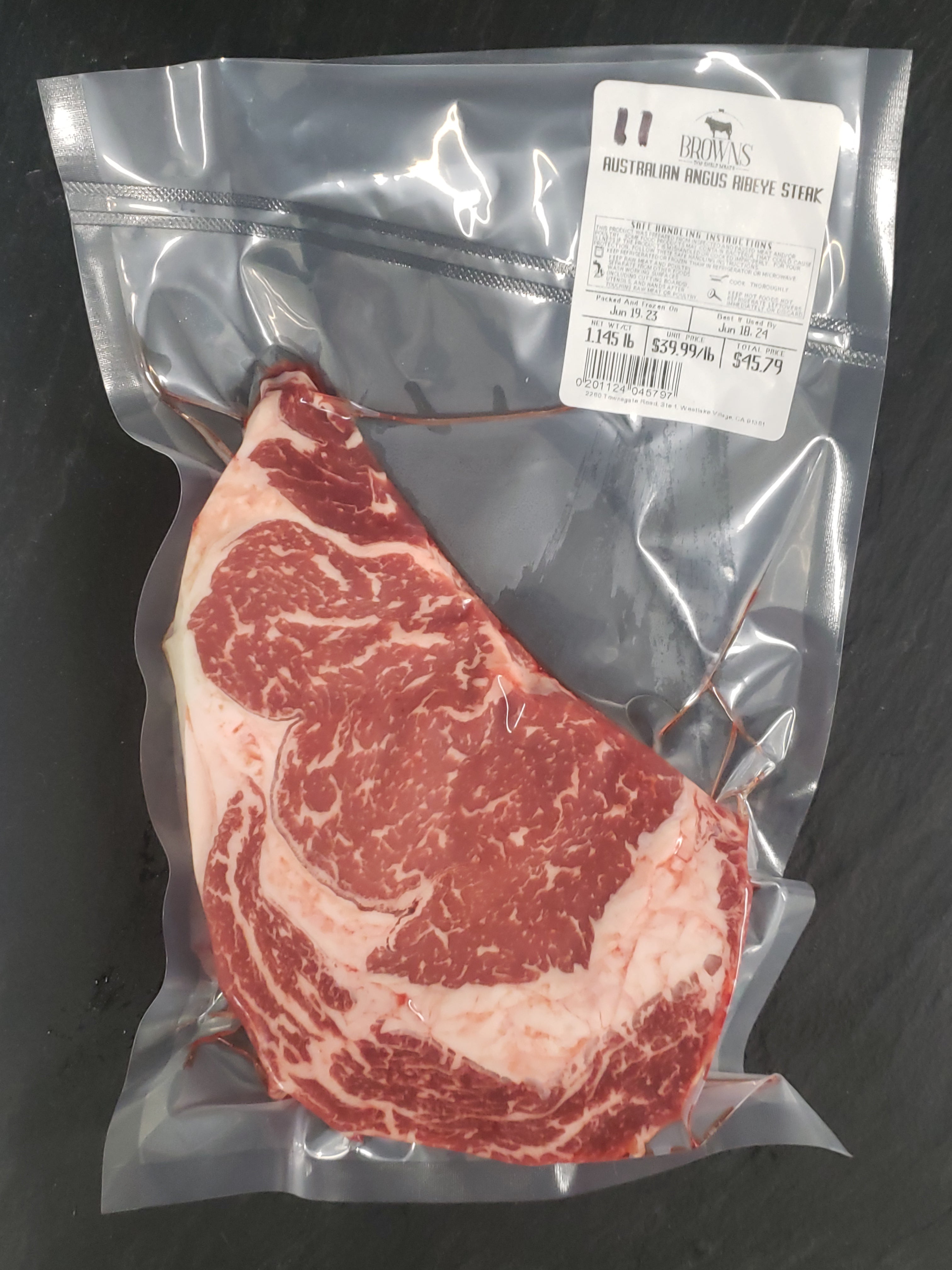 AUSTRALIAN ANGUS RIBEYE STEAK #11 – Brown's Top Shelf Meats