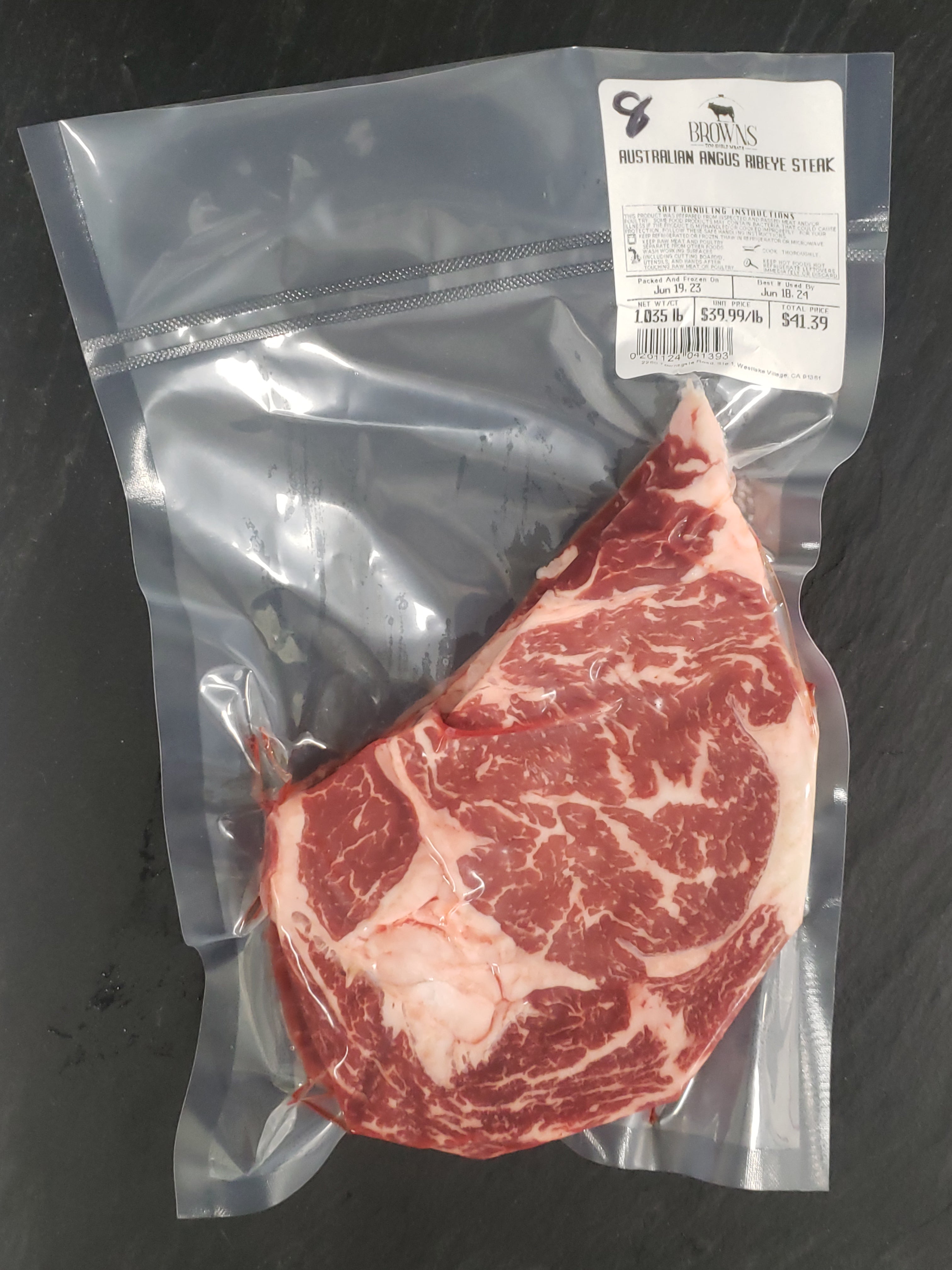 AUSTRALIAN ANGUS RIBEYE STEAK #8 – Brown's Top Shelf Meats