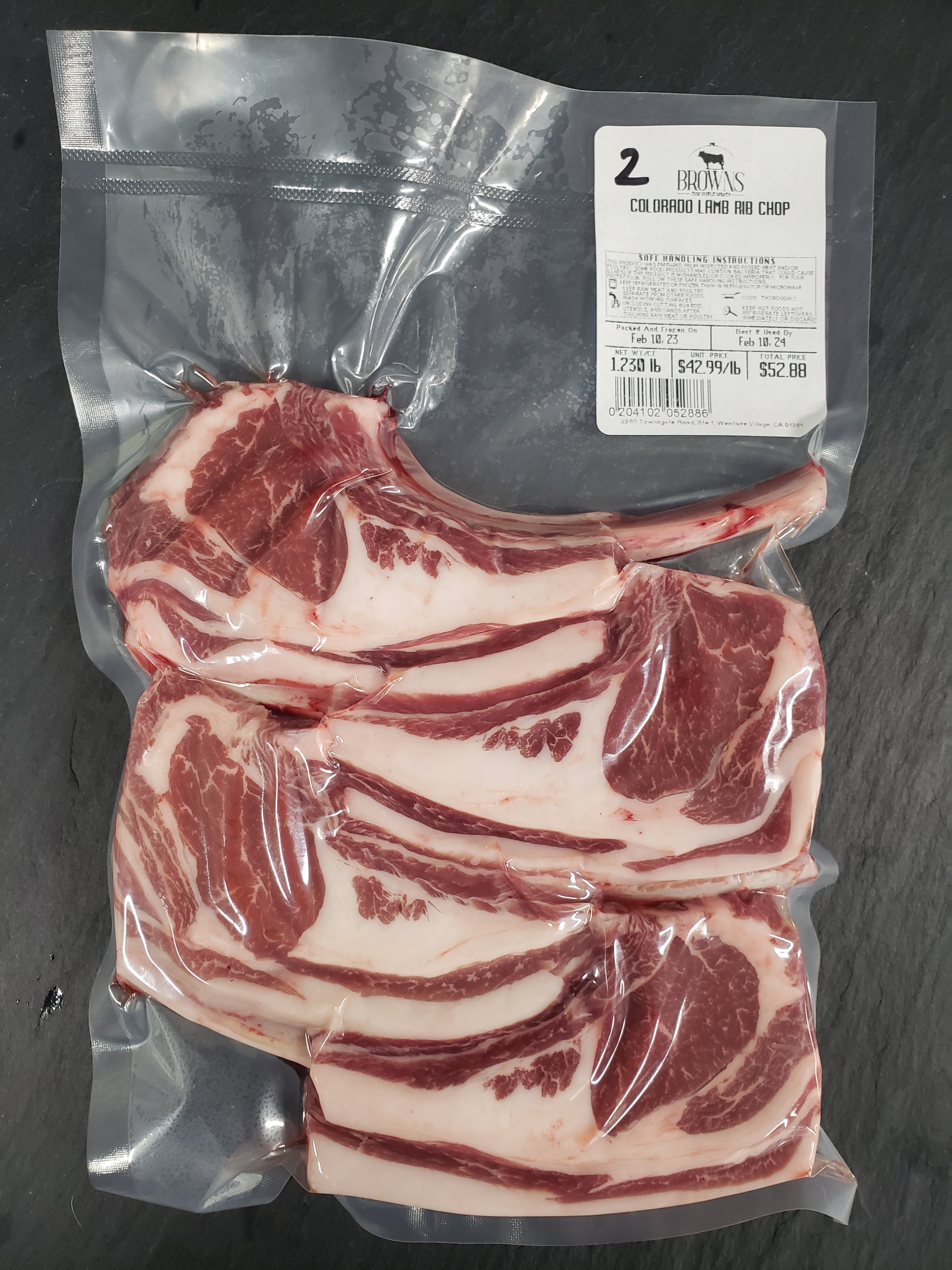 CO LAMB RIB CHOPS #2 – Brown's Top Shelf Meats