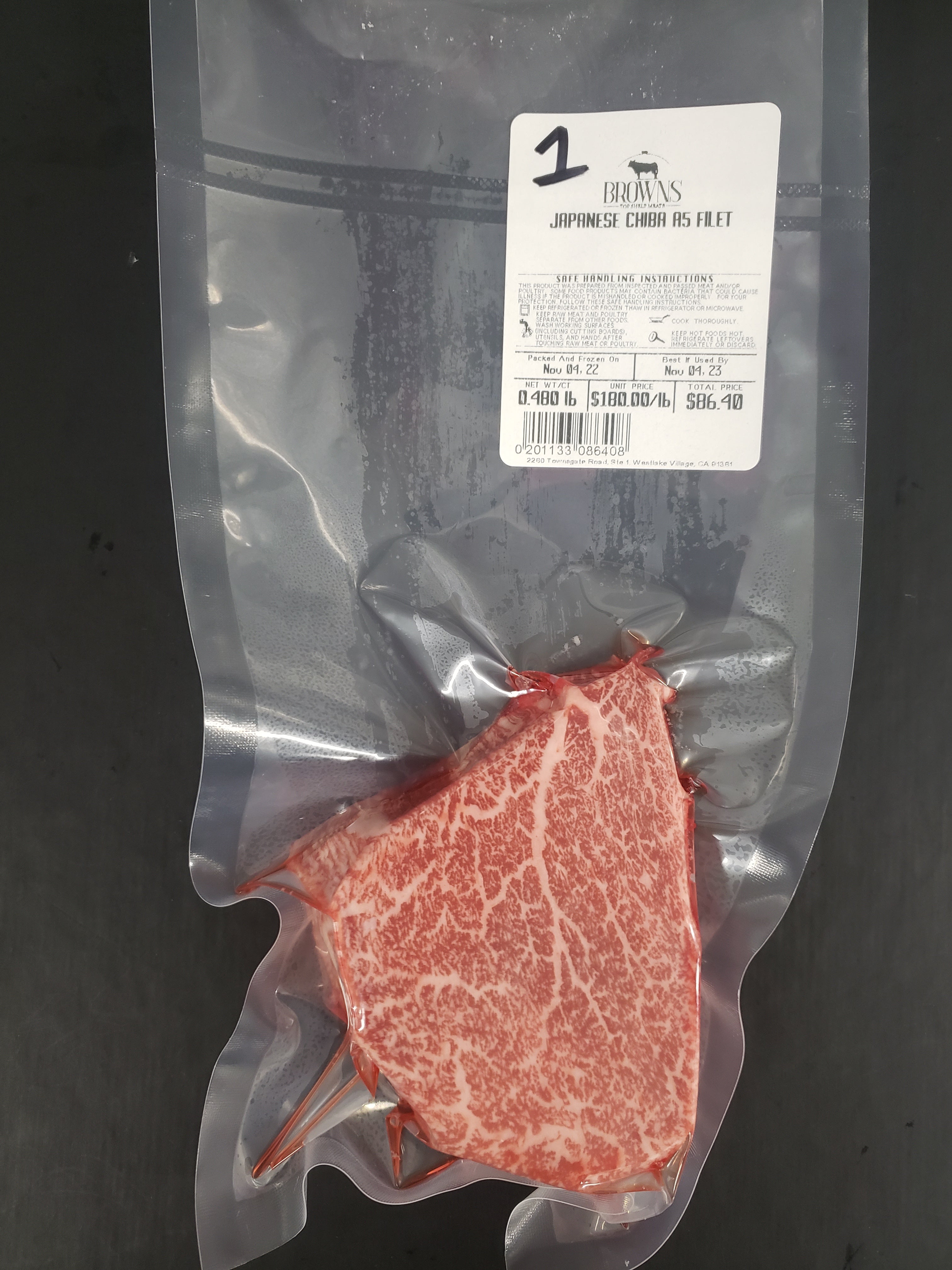 JAPANESE CHIBA A5 FILET #1 – Brown's Top Shelf Meats