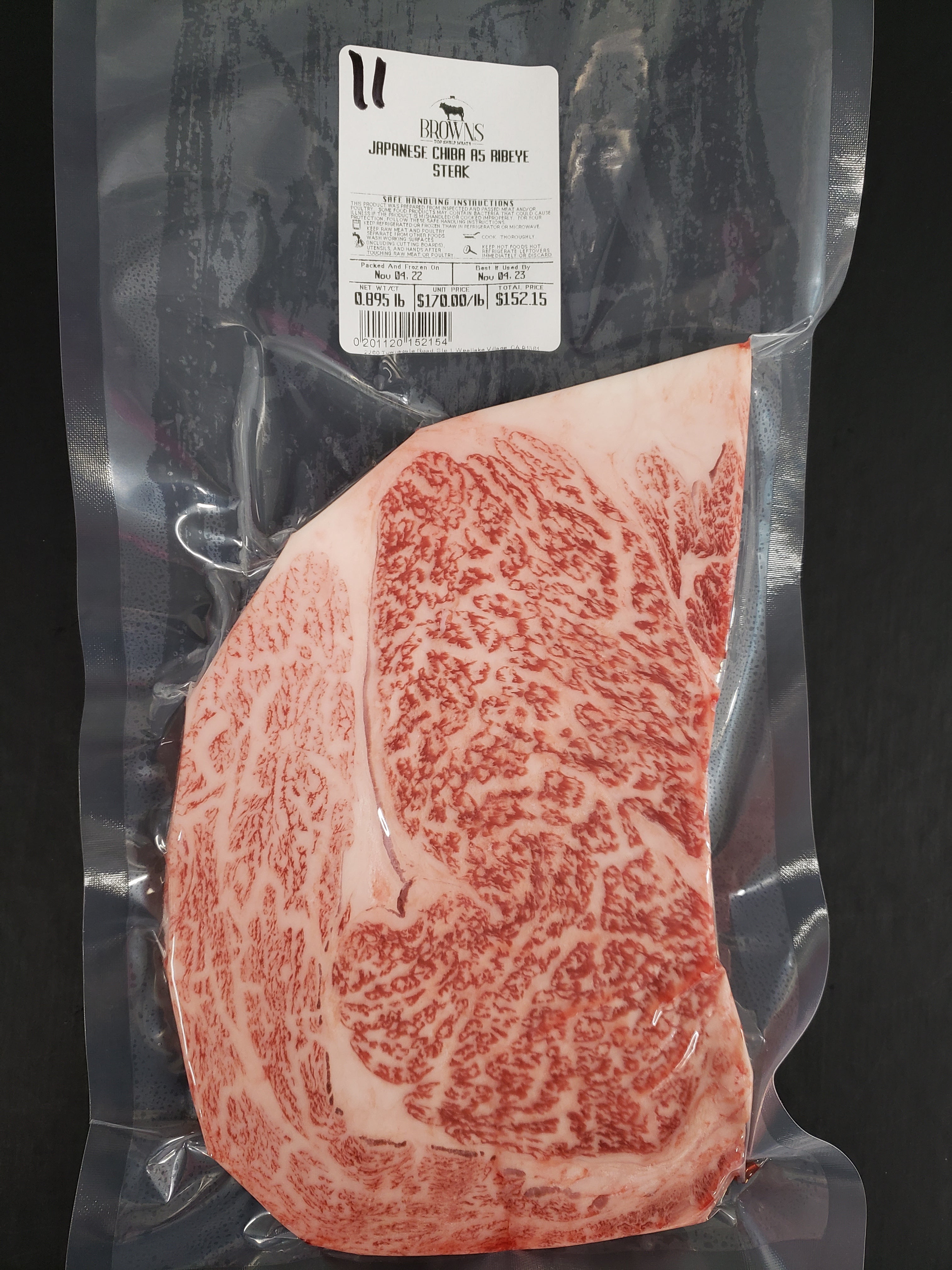 JAPANESE CHIBA A5 RIBEYE STEAK #11 – Brown's Top Shelf Meats