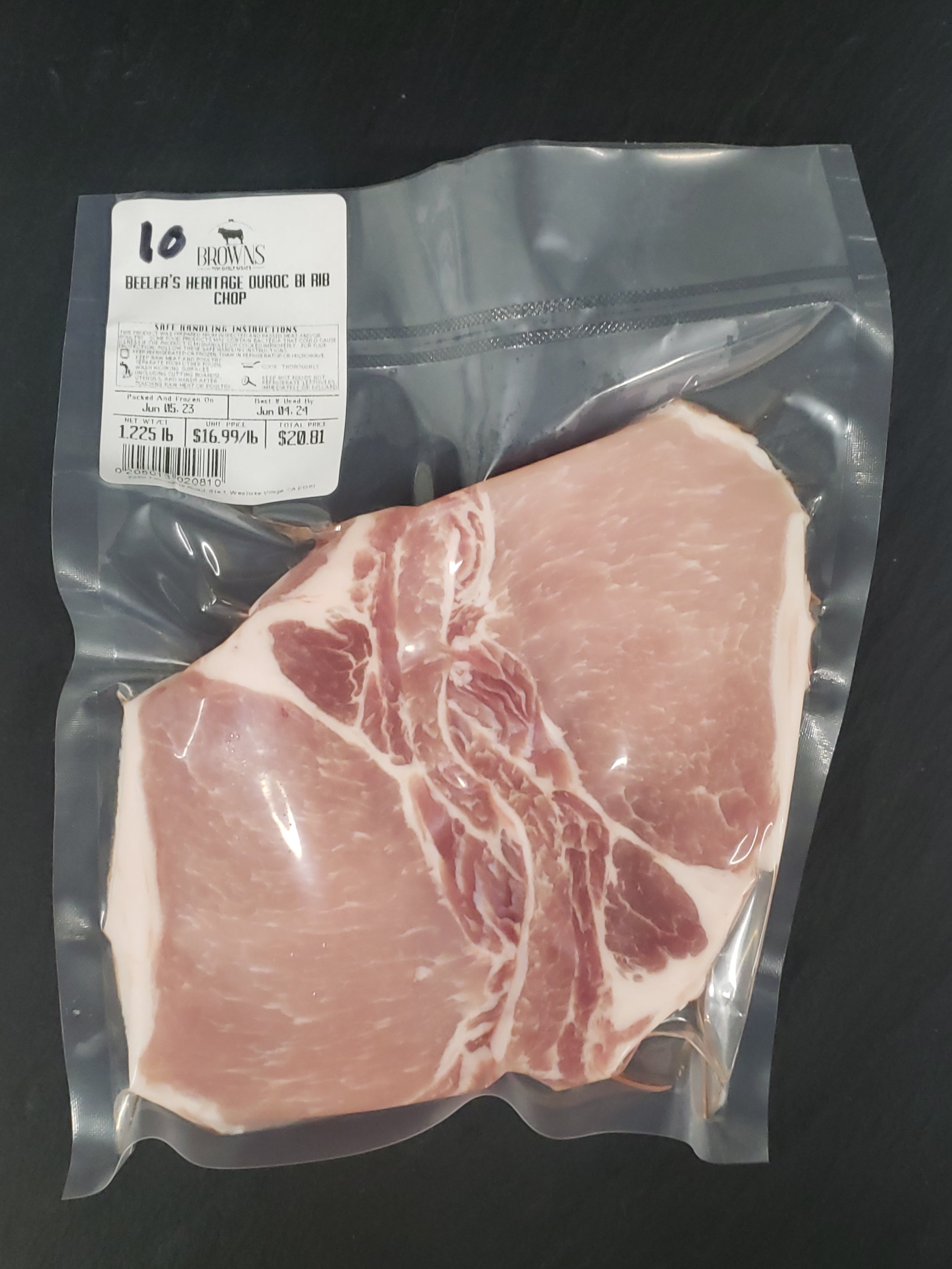 HERITAGE DUROC BI RIB CHOP #10 – Brown's Top Shelf Meats