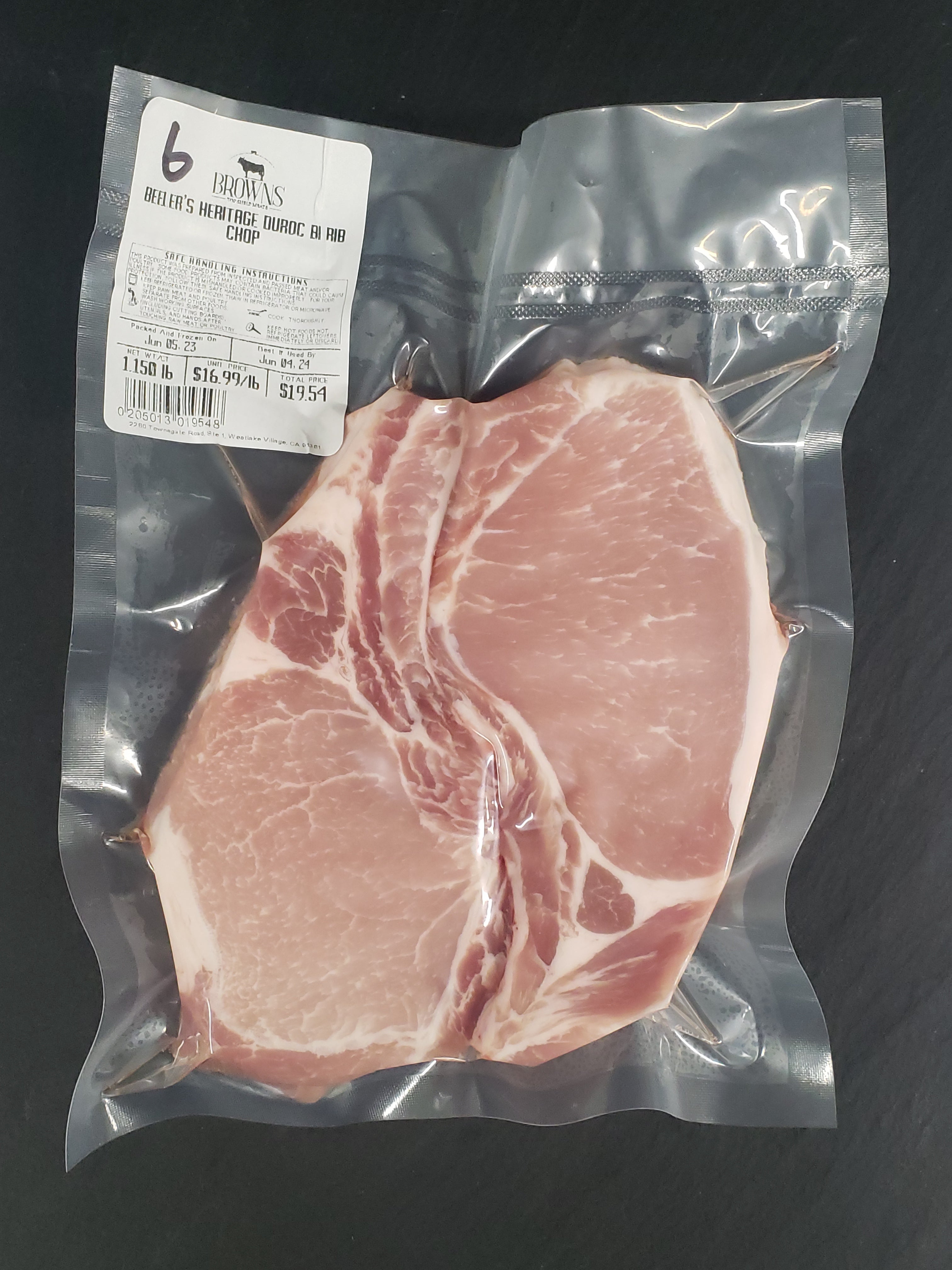 HERITAGE DUROC BI RIB CHOP #6 – Brown's Top Shelf Meats