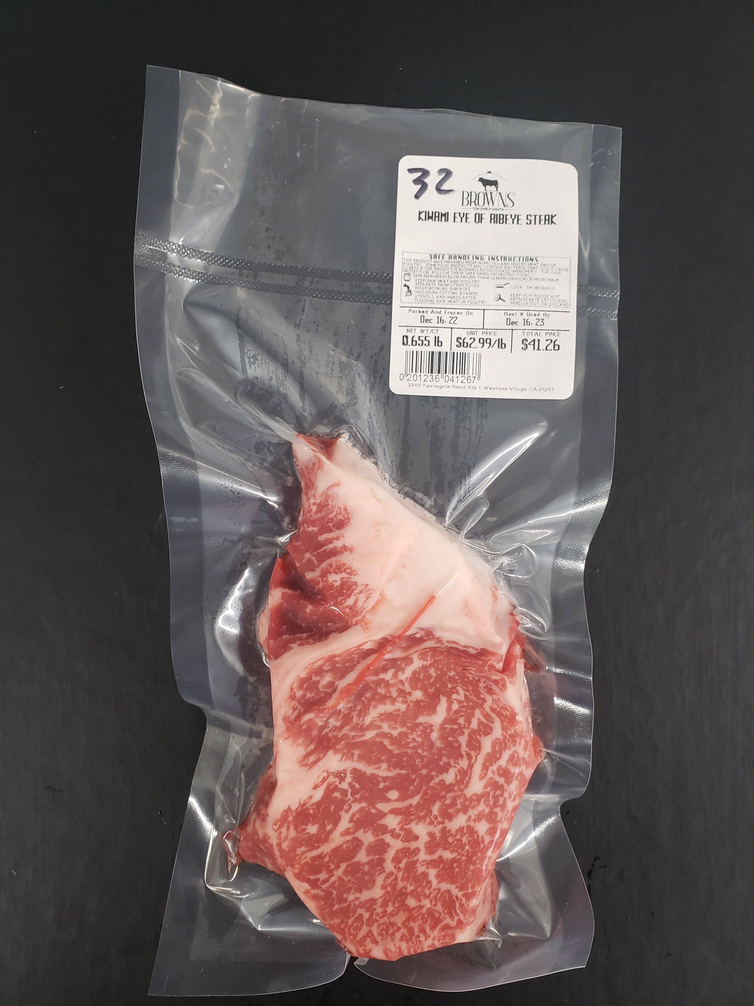 KIWAMI EYE OF RIBEYE STEAK #32 – Brown's Top Shelf Meats