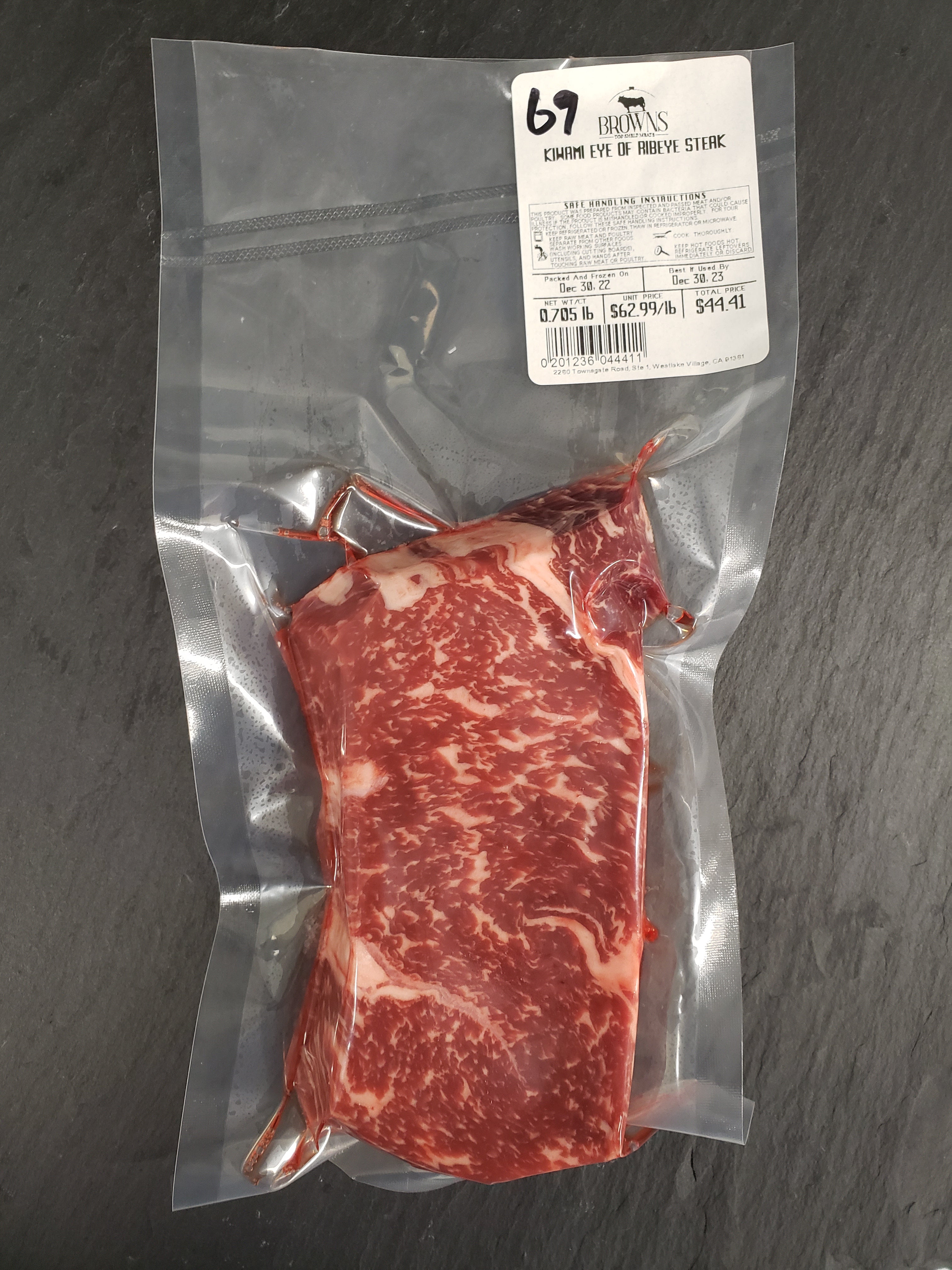 KIWAMI EYE OF RIBEYE STEAK #69 – Brown's Top Shelf Meats