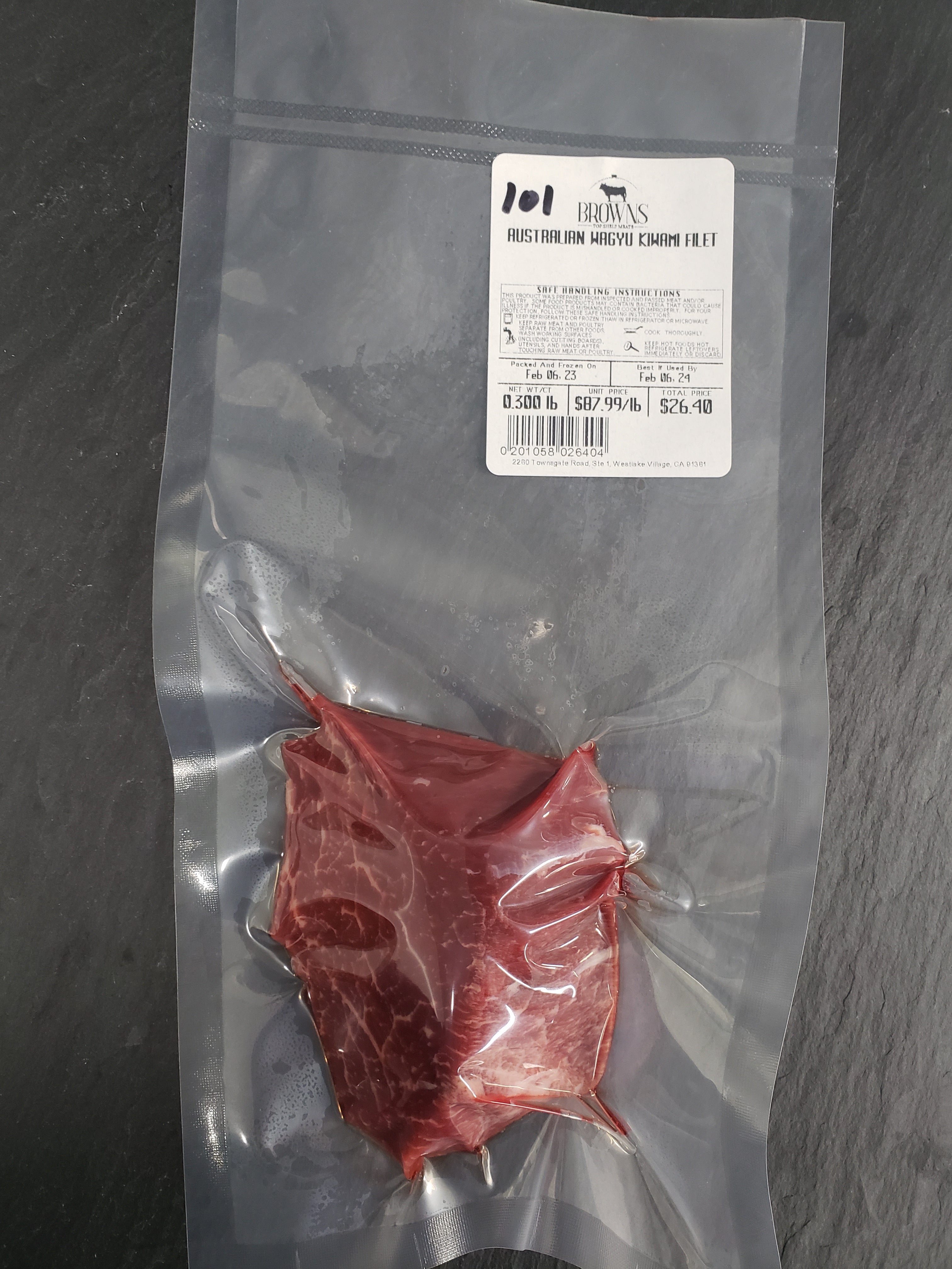 KIWAMI WAGYU FILET #101 – Brown's Top Shelf Meats
