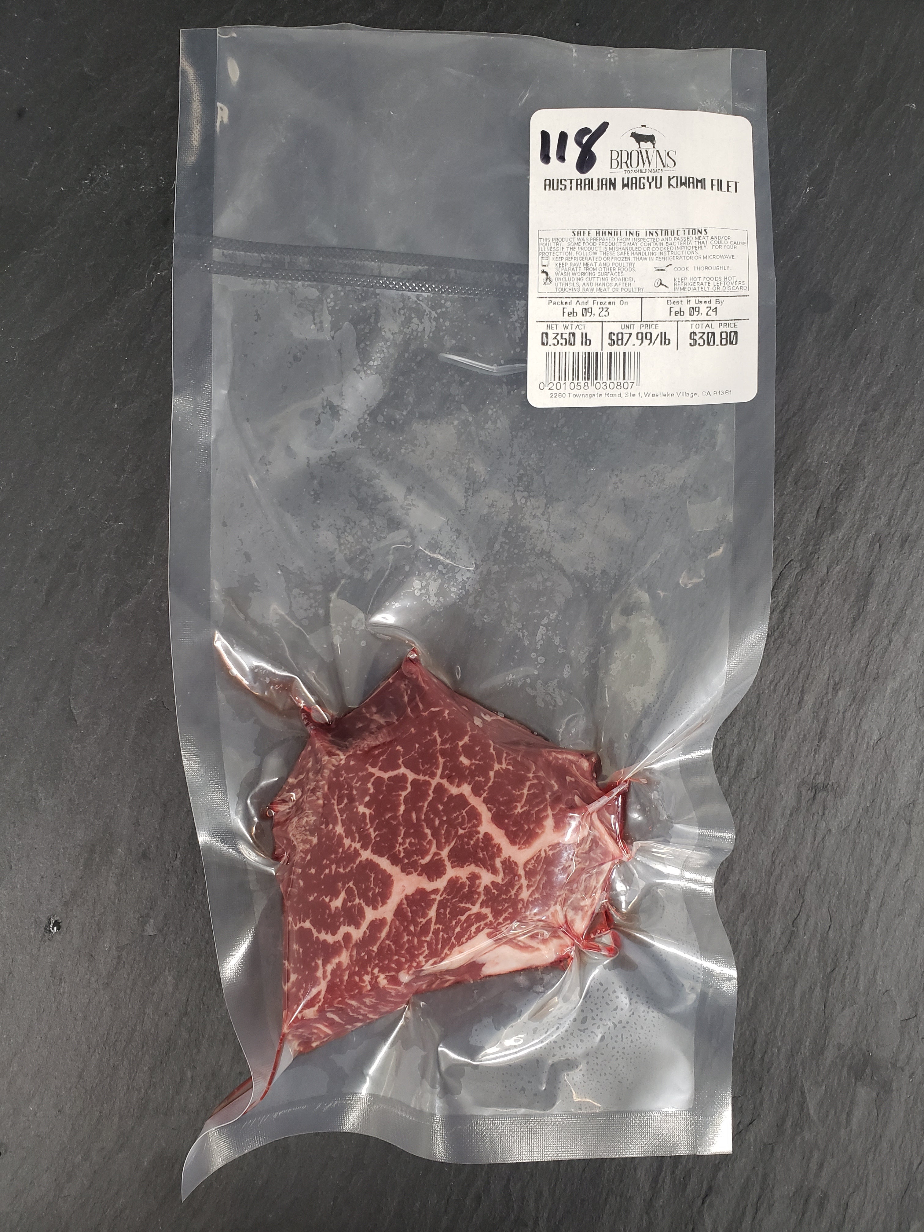 KIWAMI WAGYU FILET #118 – Brown's Top Shelf Meats