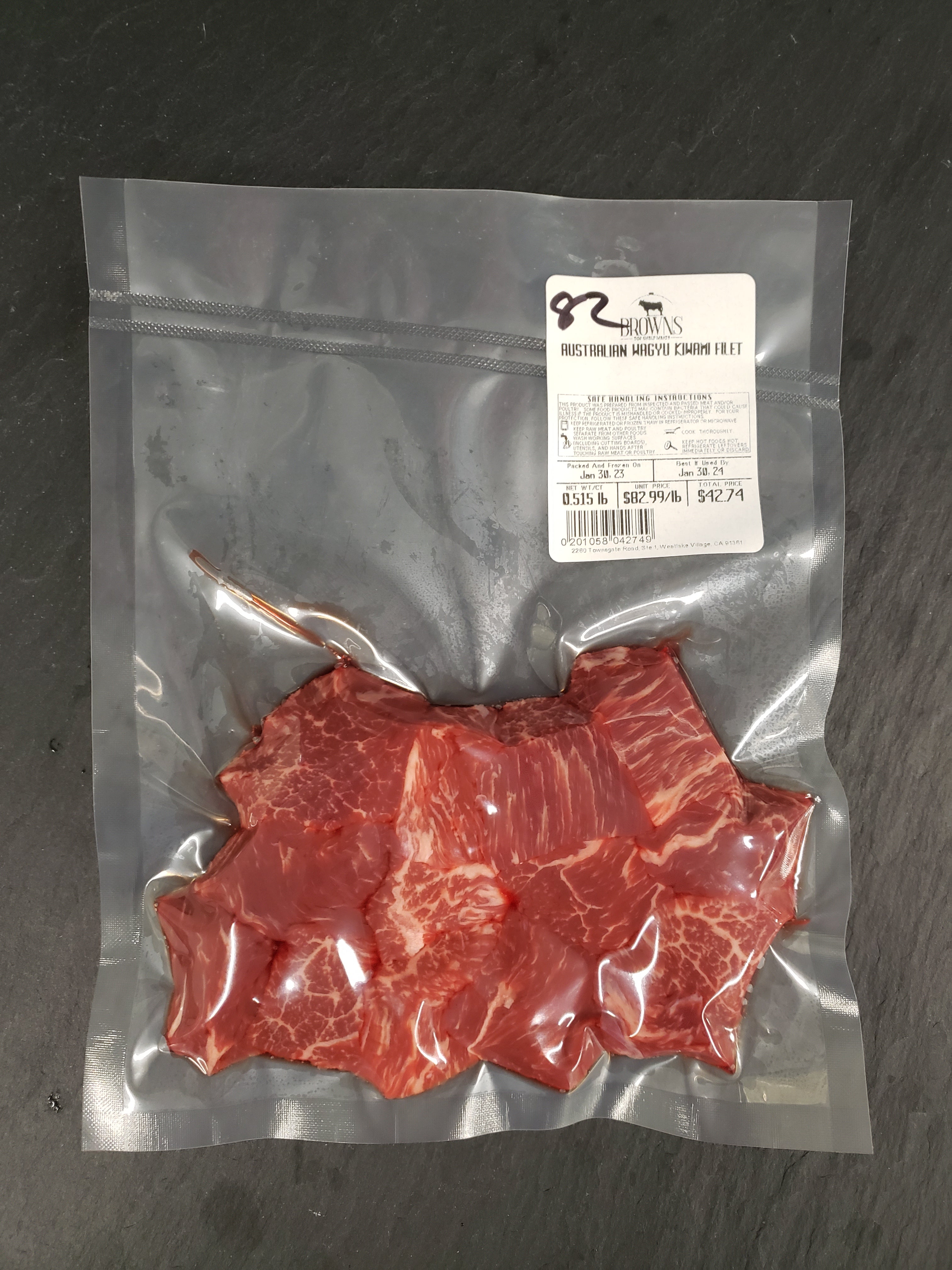 KIWAMI WAGYU FILET #82 – Brown's Top Shelf Meats
