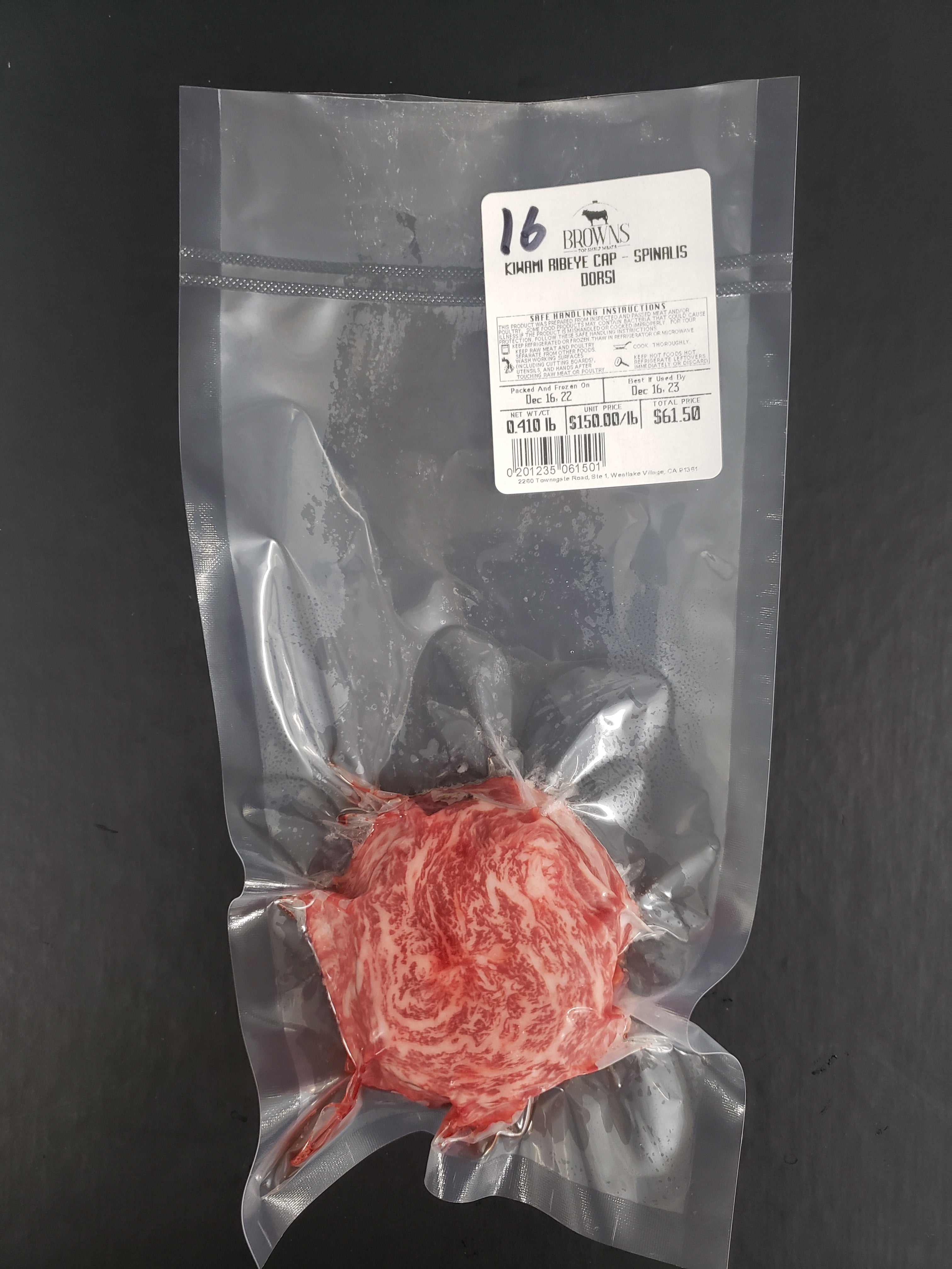 KIWAMI RIBEYE CAP #16 – Brown's Top Shelf Meats