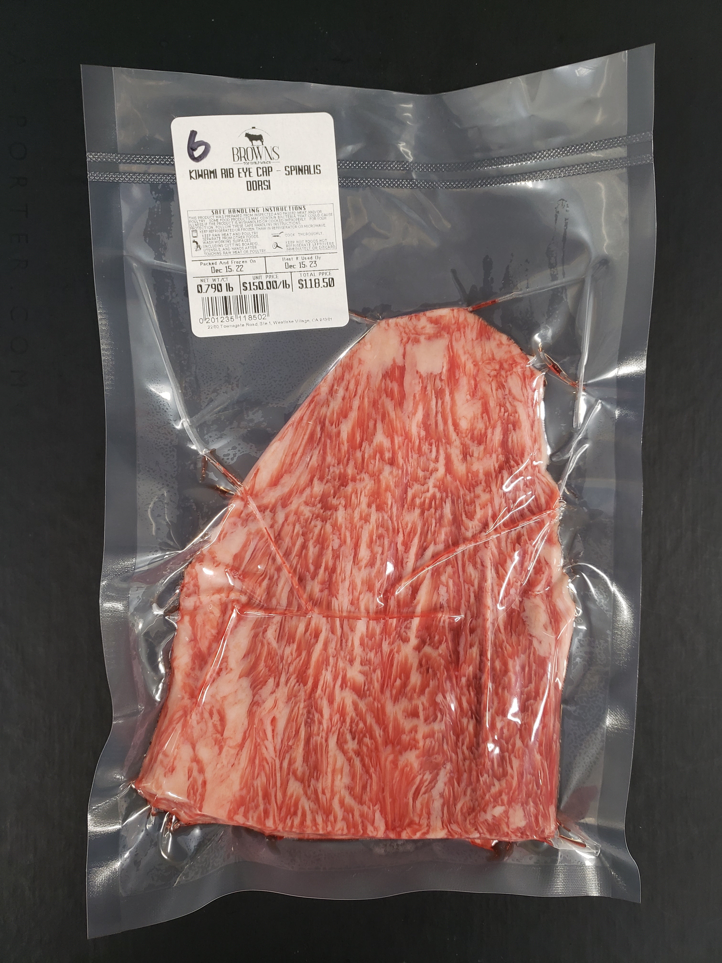 KIWAMI RIBEYE CAP #6 – Brown's Top Shelf Meats
