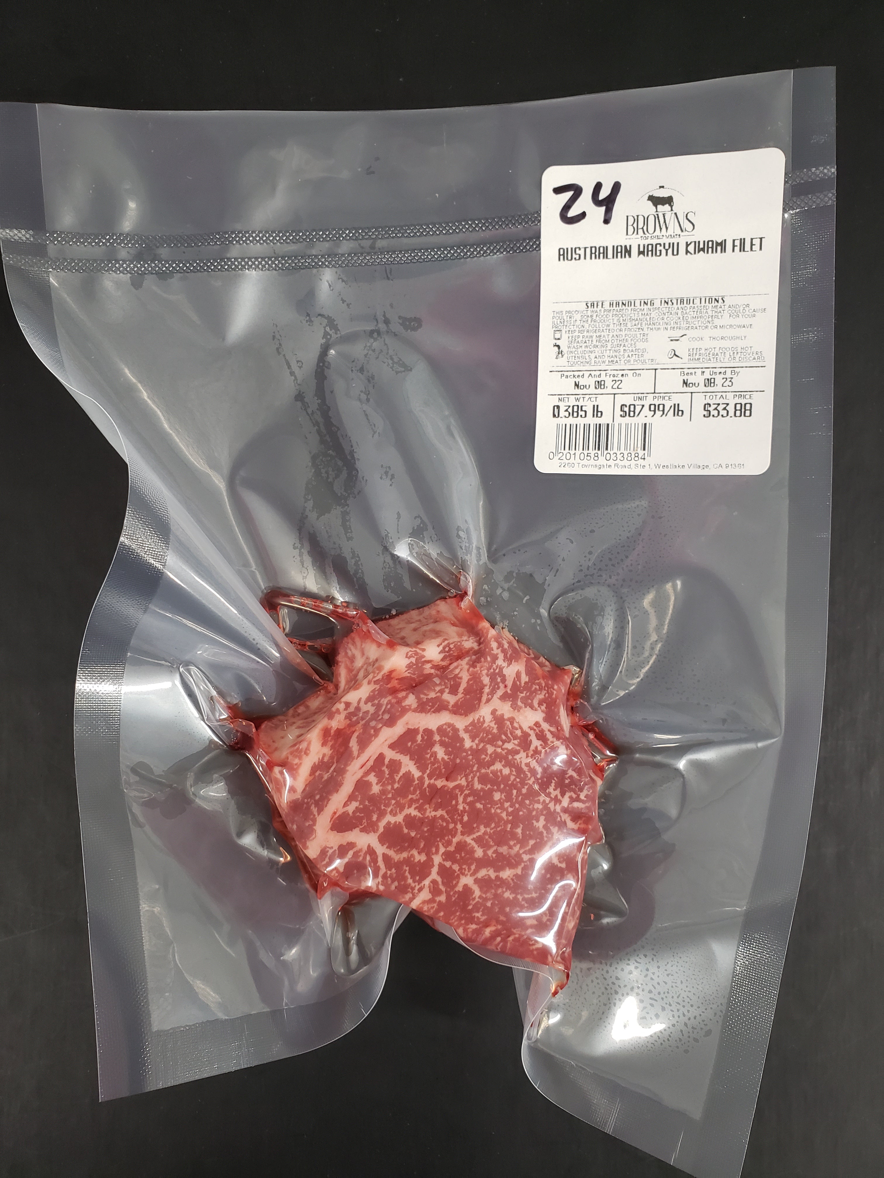 KIWAMI WAGYU FILET #24 – Brown's Top Shelf Meats