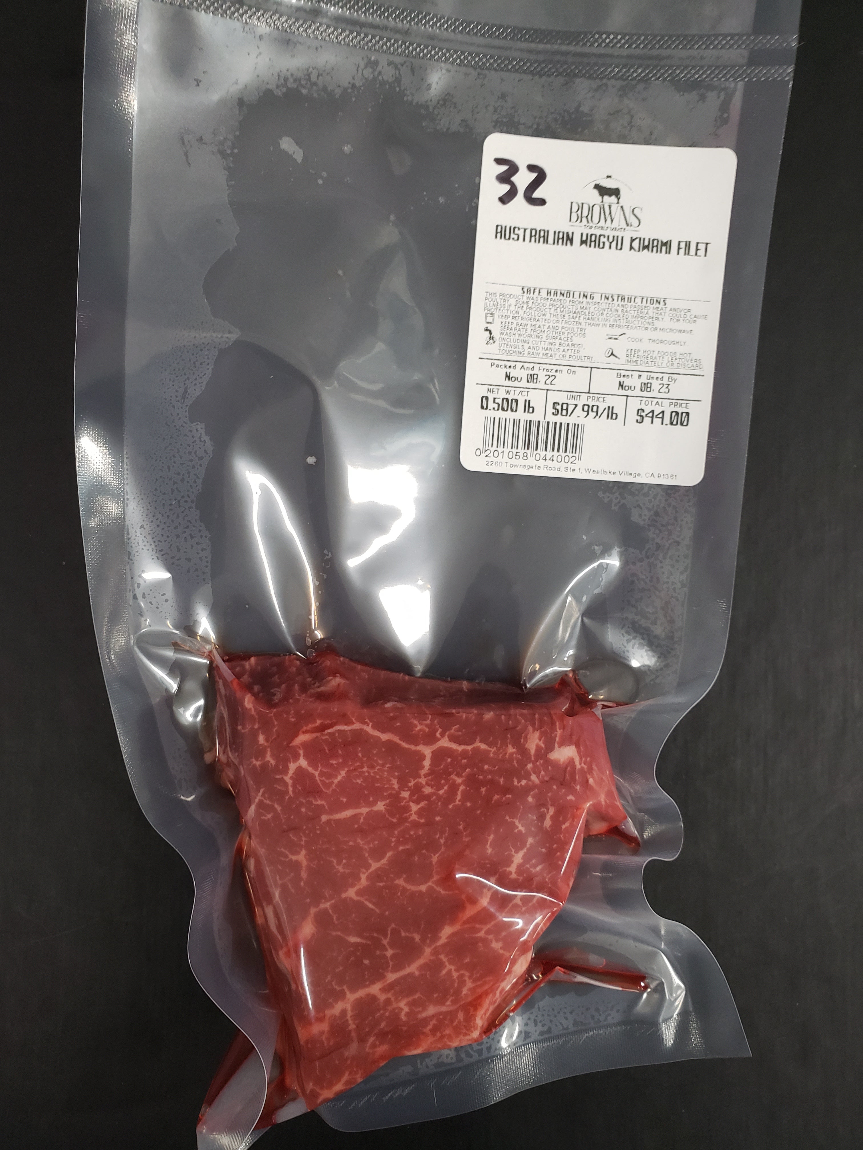 KIWAMI WAGYU FILET #32 – Brown's Top Shelf Meats