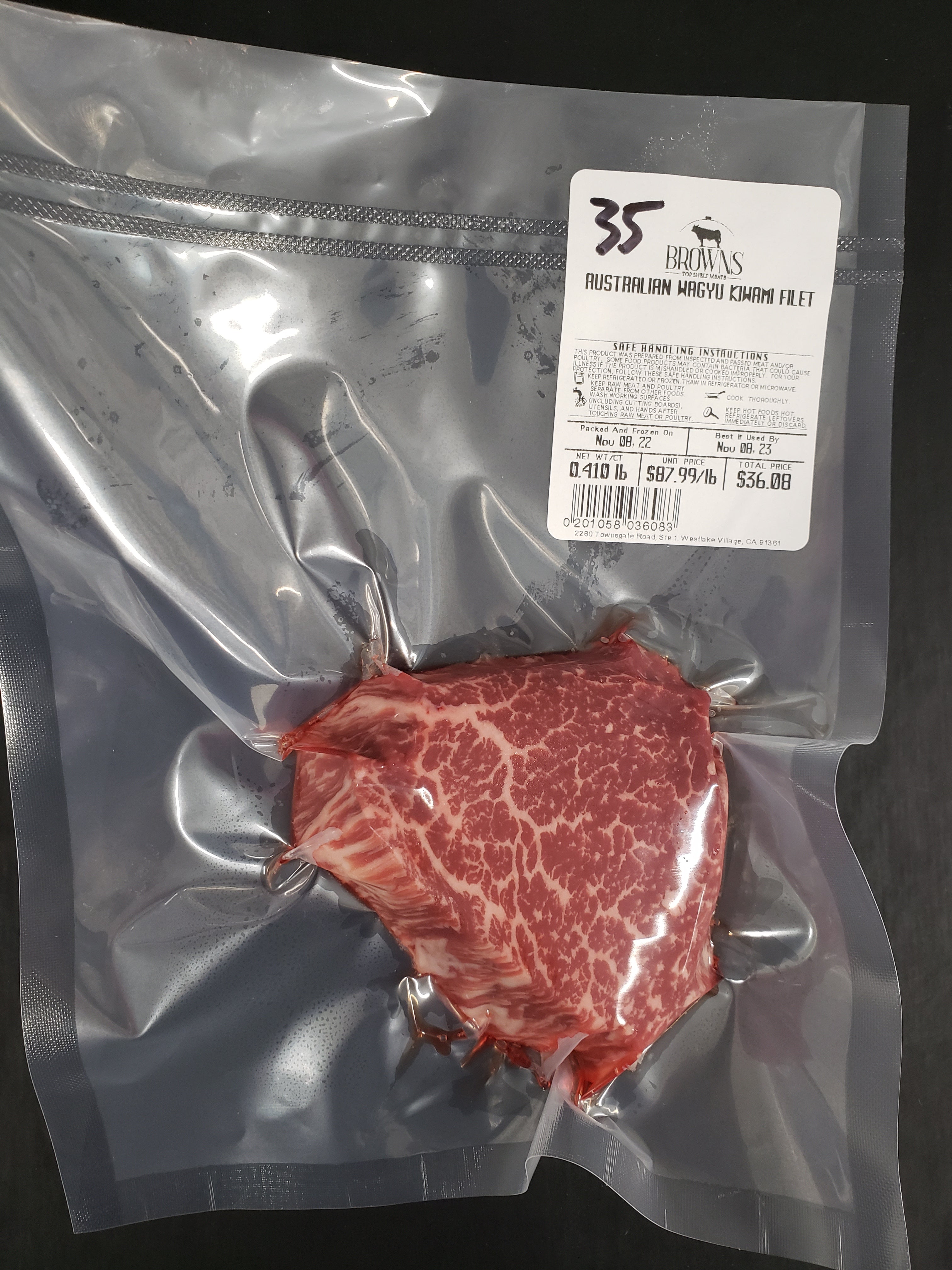 KIWAMI WAGYU FILET #35 – Brown's Top Shelf Meats