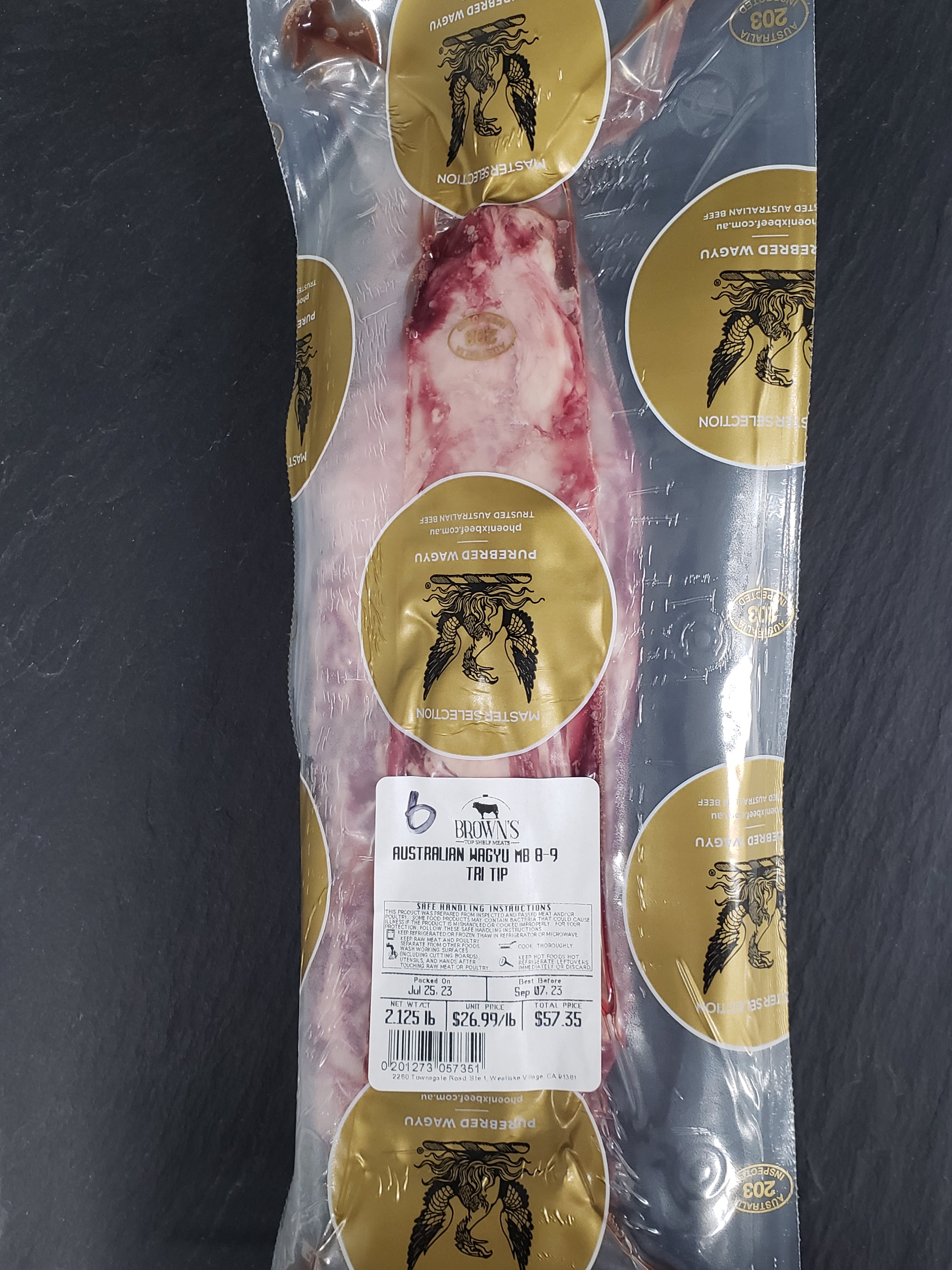 AUSTRALIAN WAGYU MB 8-9 TRI TIP #6 – Brown's Top Shelf Meats