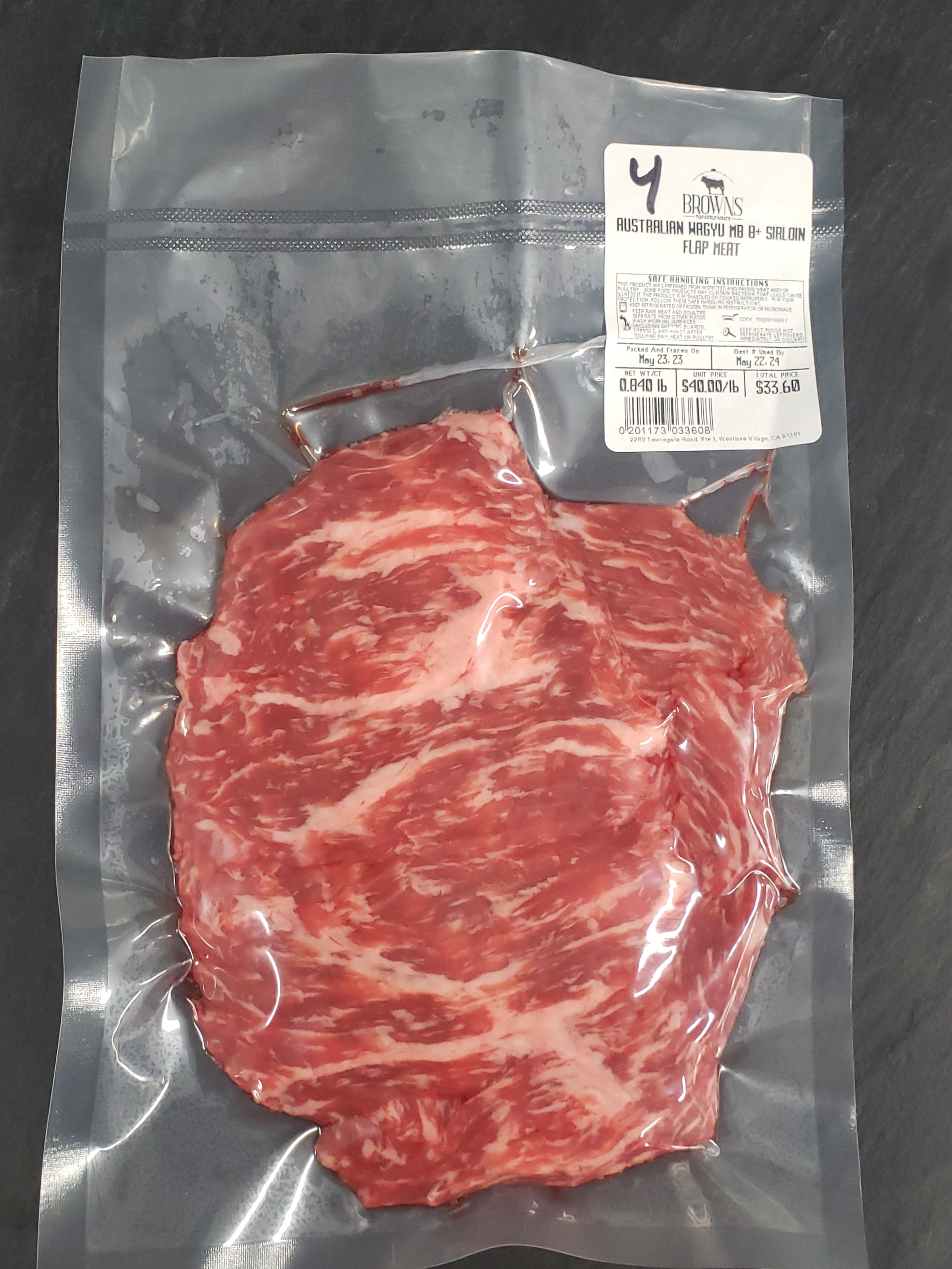MB 8+ SIRLOIN FLAP MEAT #4 – Brown's Top Shelf Meats