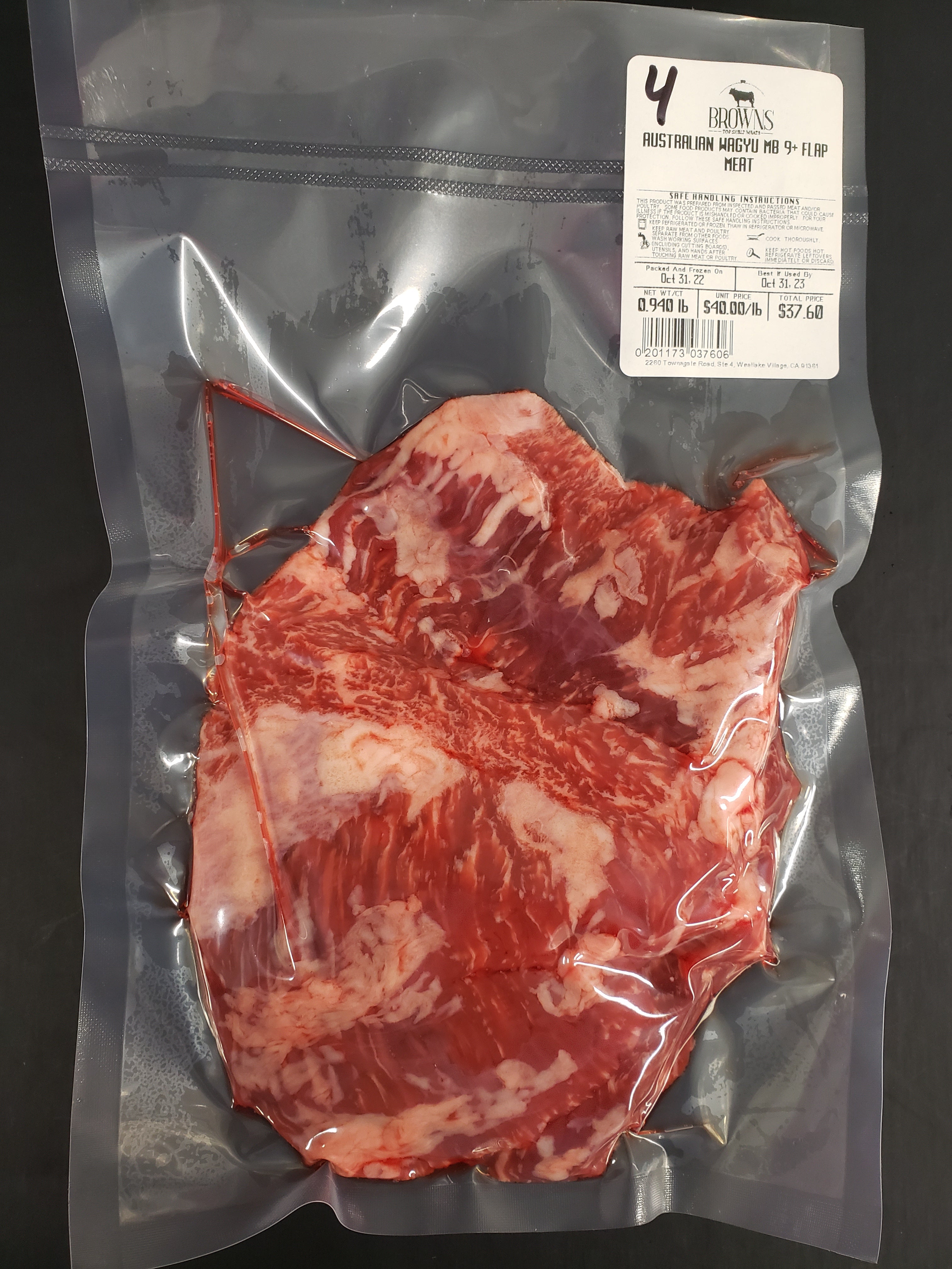 MB 9+ SIRLOIN FLAP MEAT #4 – Brown's Top Shelf Meats