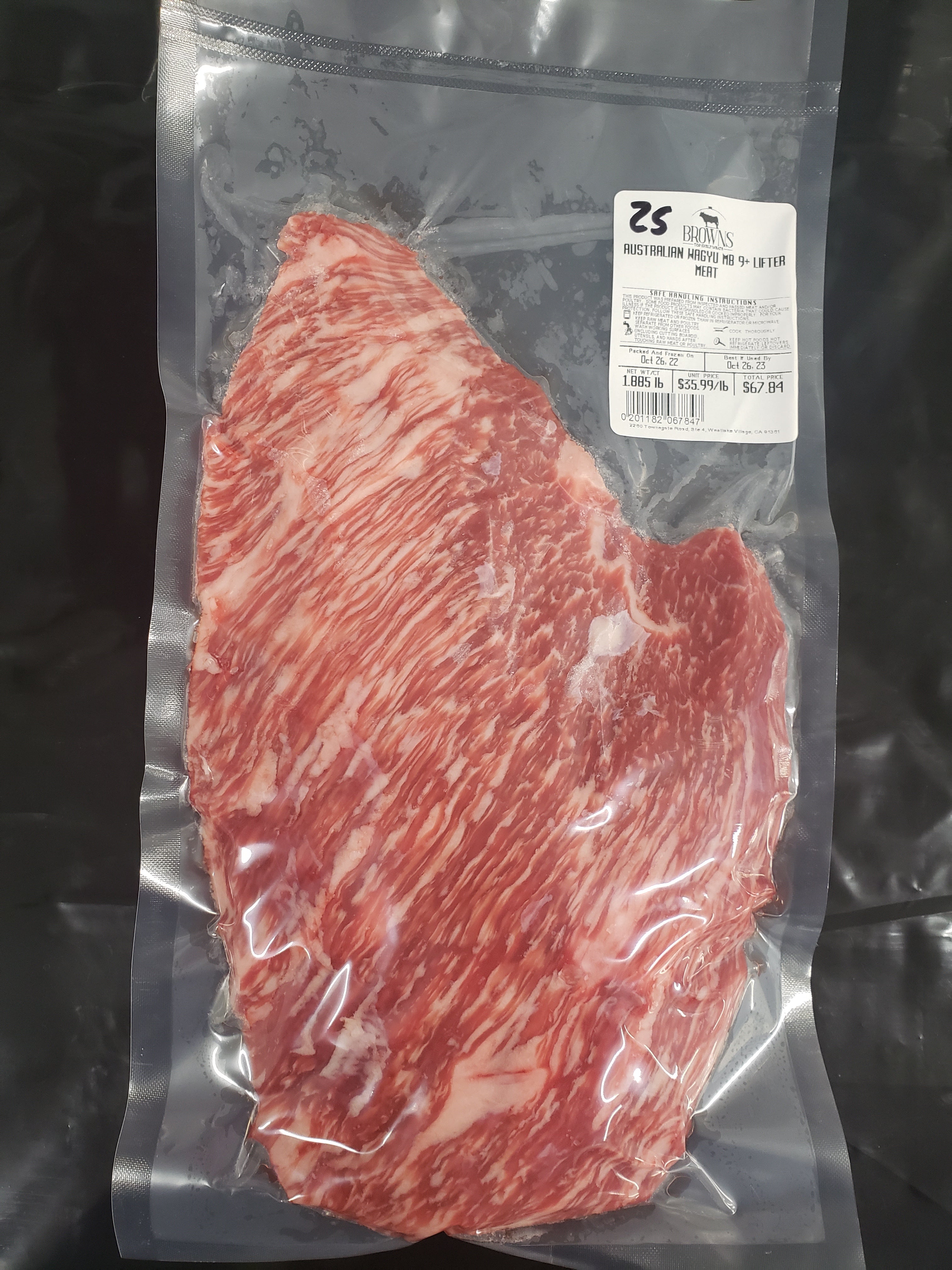 MB 9+ LIFTER MEAT #25 – Brown's Top Shelf Meats
