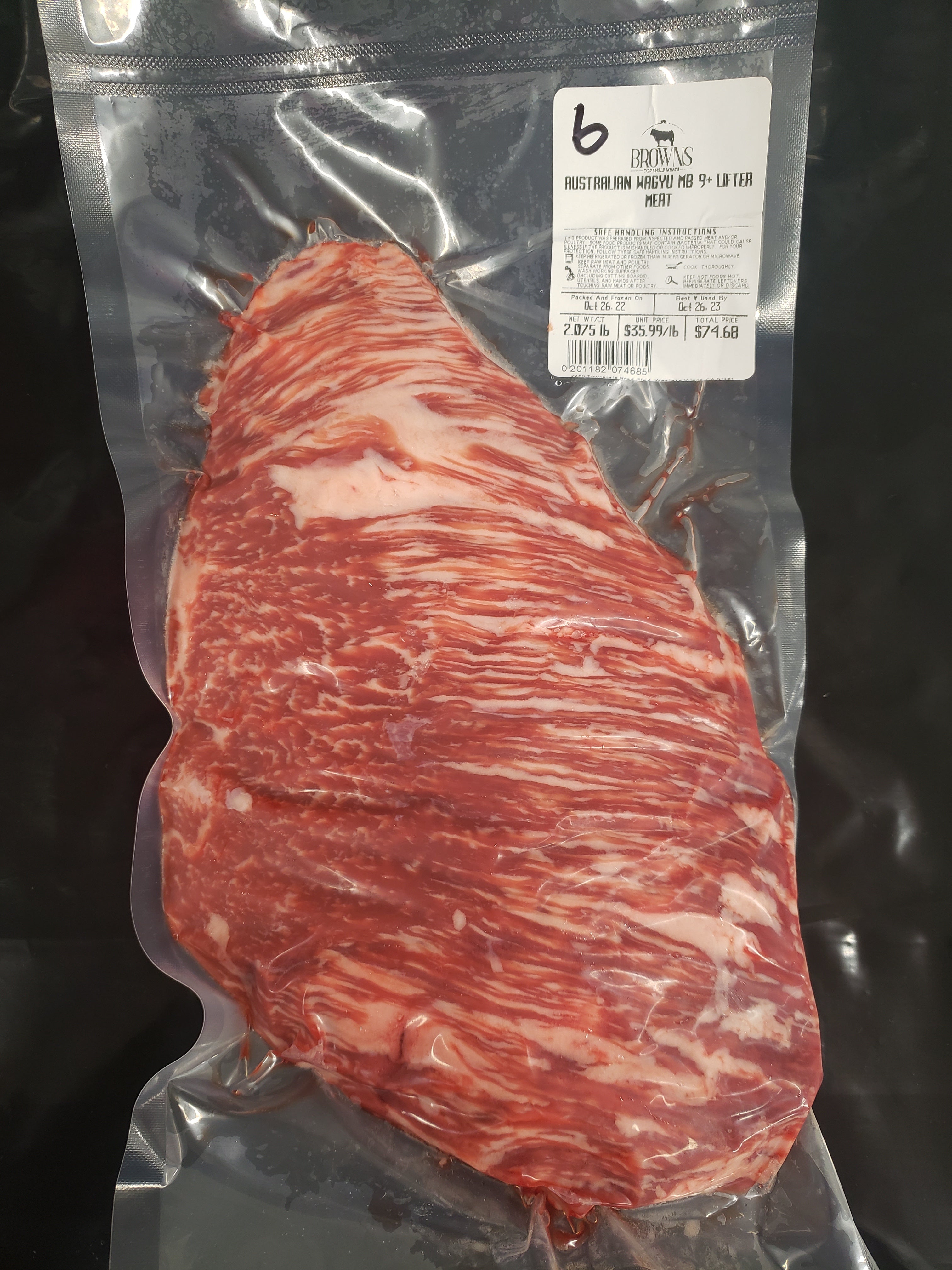 MB 9+ LIFTER MEAT #6 – Brown's Top Shelf Meats