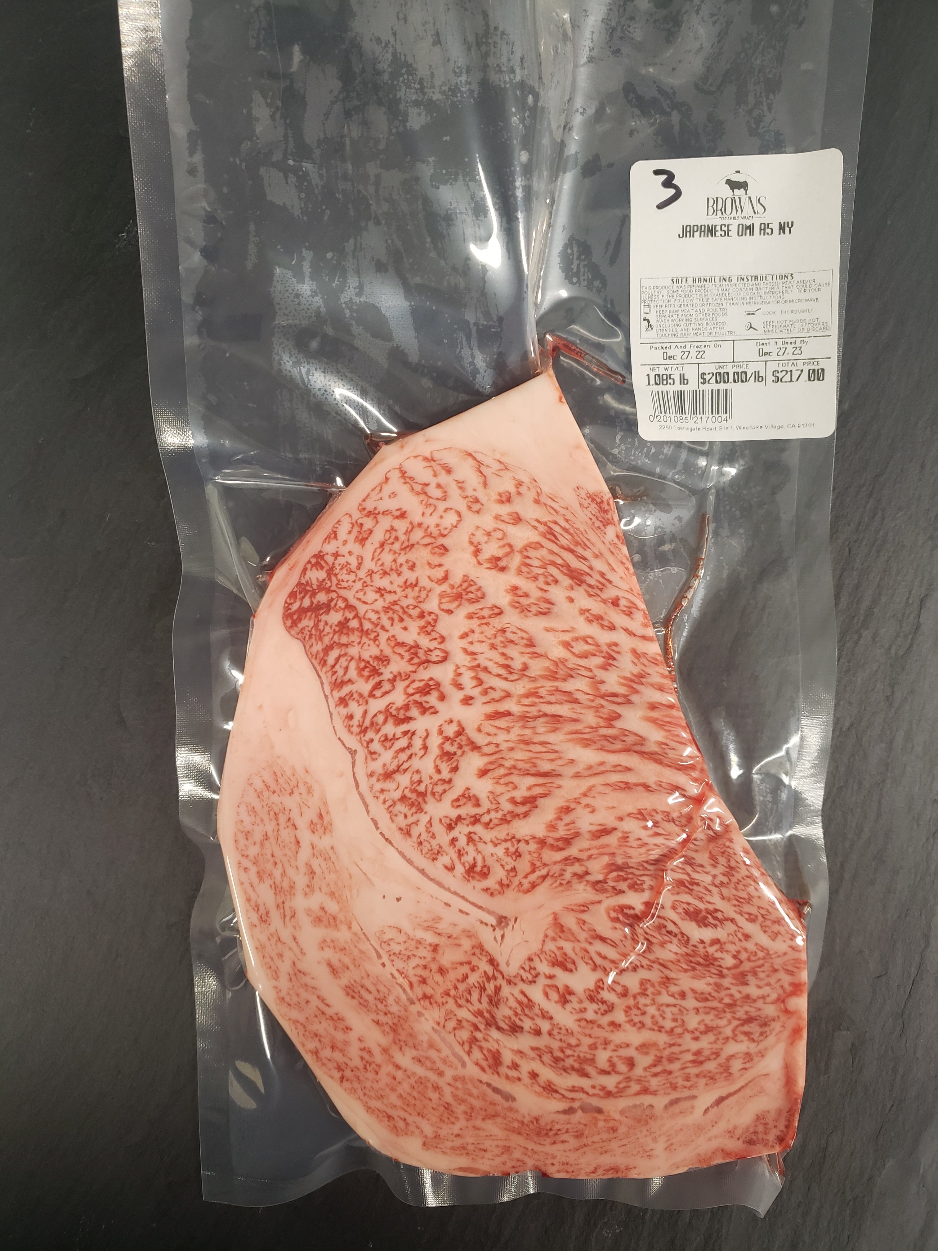 OMI A5 NY #3 – Brown's Top Shelf Meats