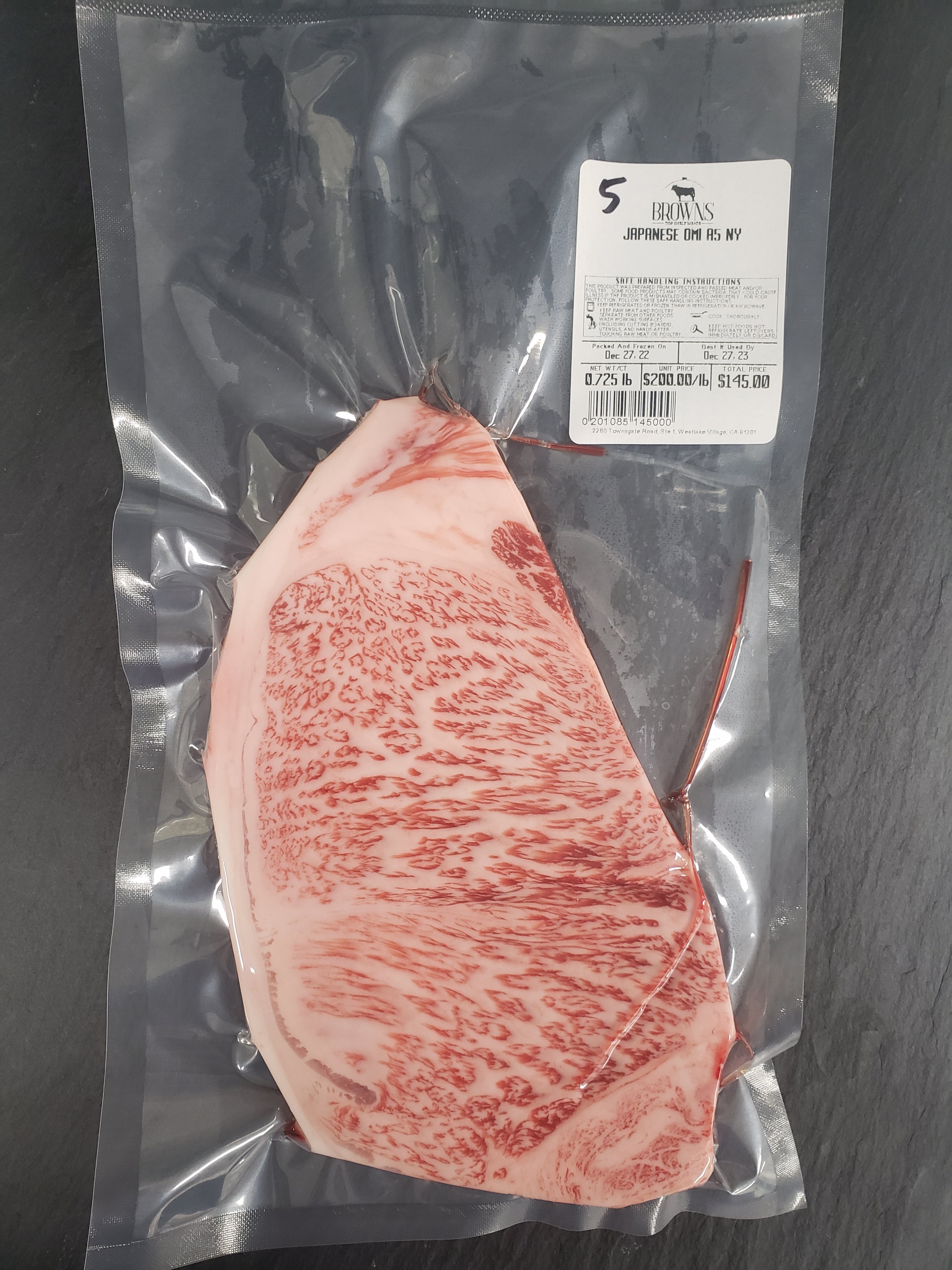 OMI A5 NY #5 – Brown's Top Shelf Meats