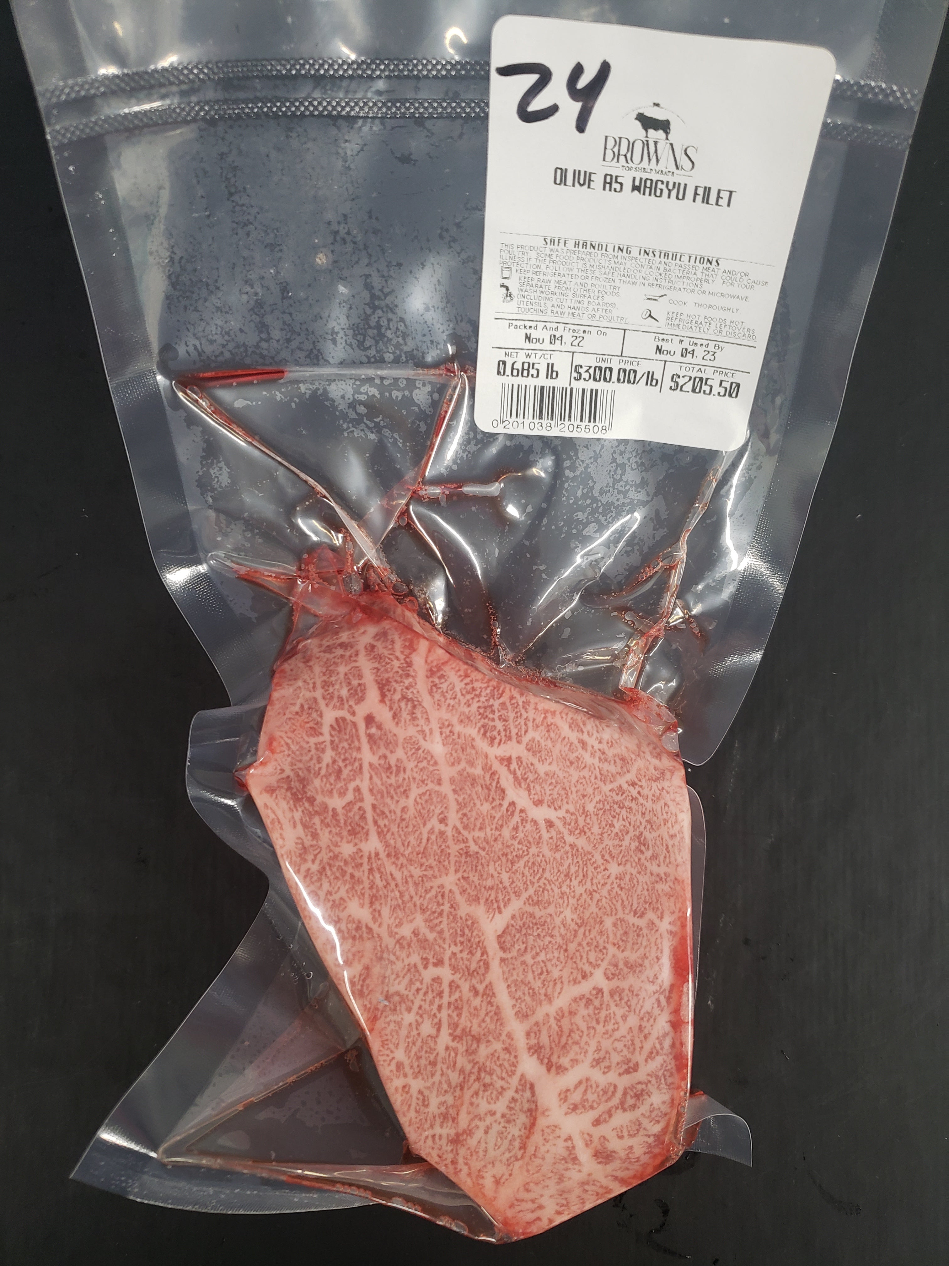 JAPANESE OLIVE A5 WAGYU FILET #24 – Brown's Top Shelf Meats
