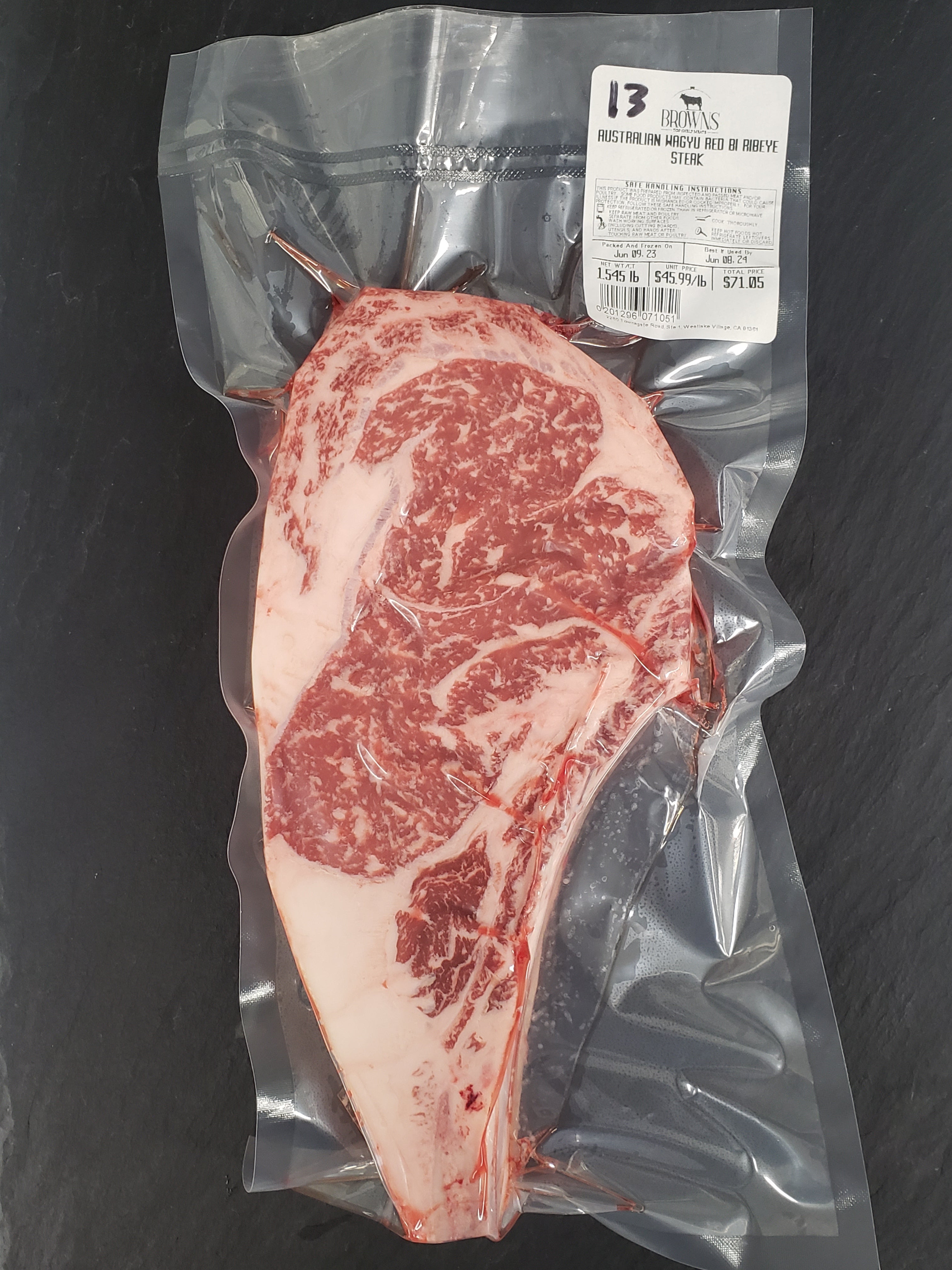 RED BI RIBEYE STEAK #13 – Brown's Top Shelf Meats