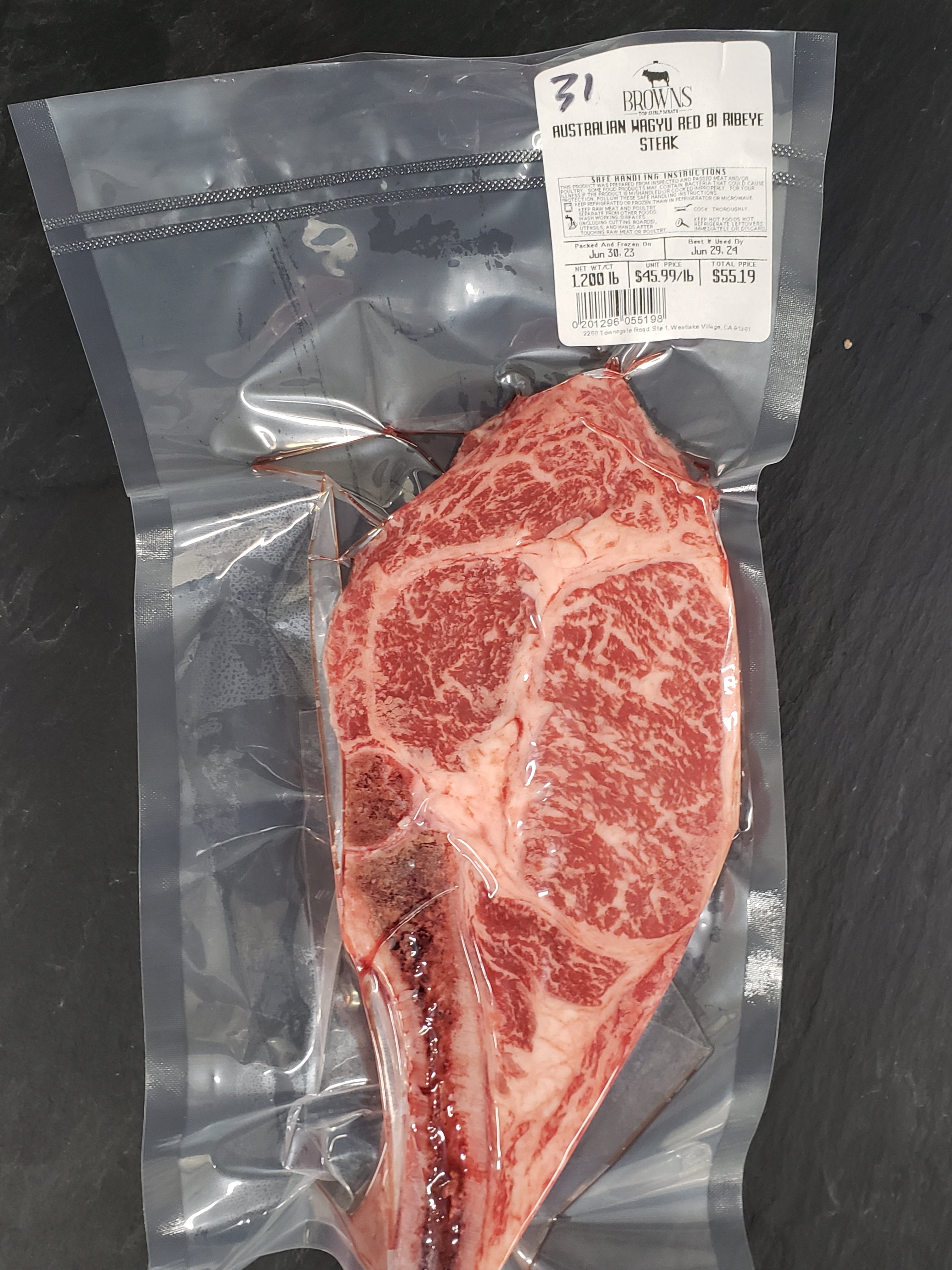 RED BI RIBEYE STEAK #31 – Brown's Top Shelf Meats
