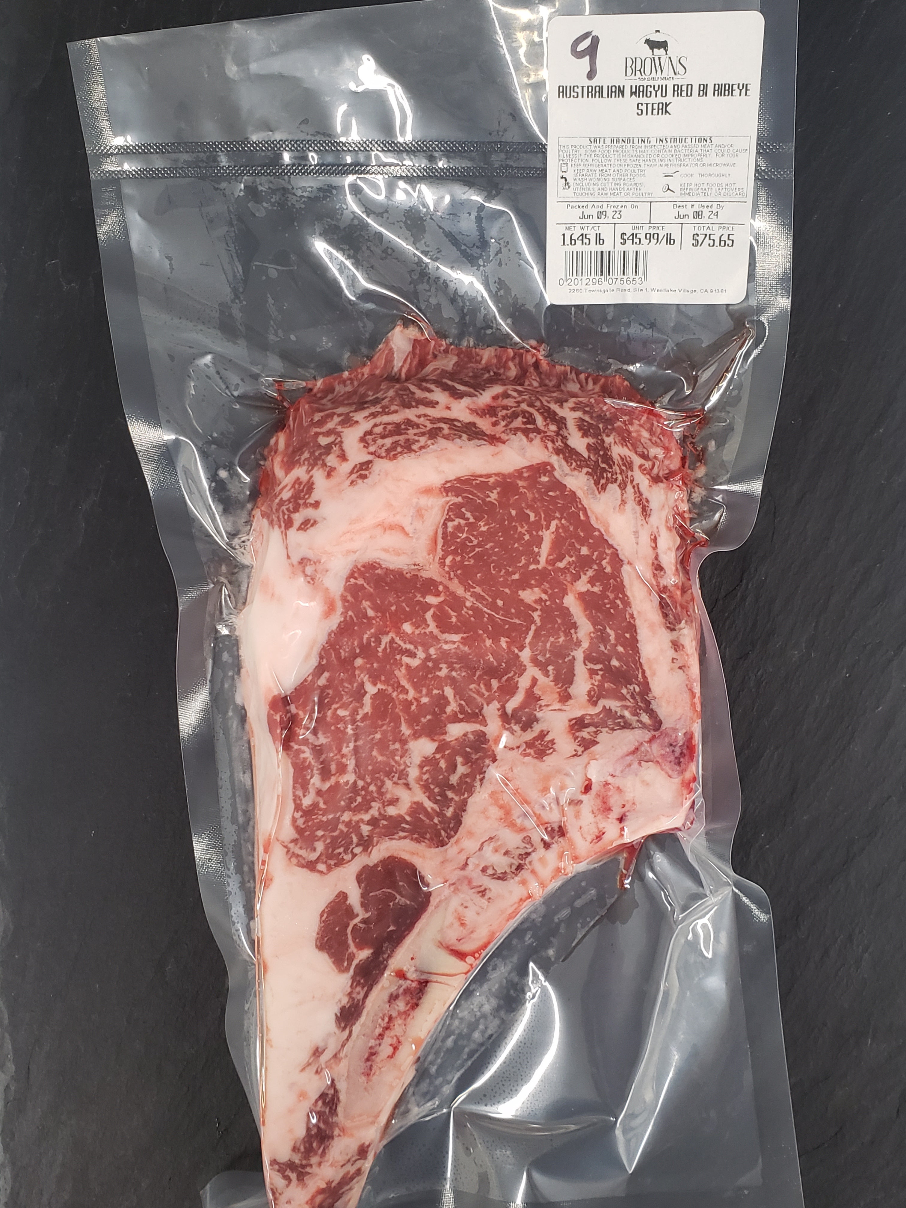 RED BI RIBEYE STEAK #9 – Brown's Top Shelf Meats