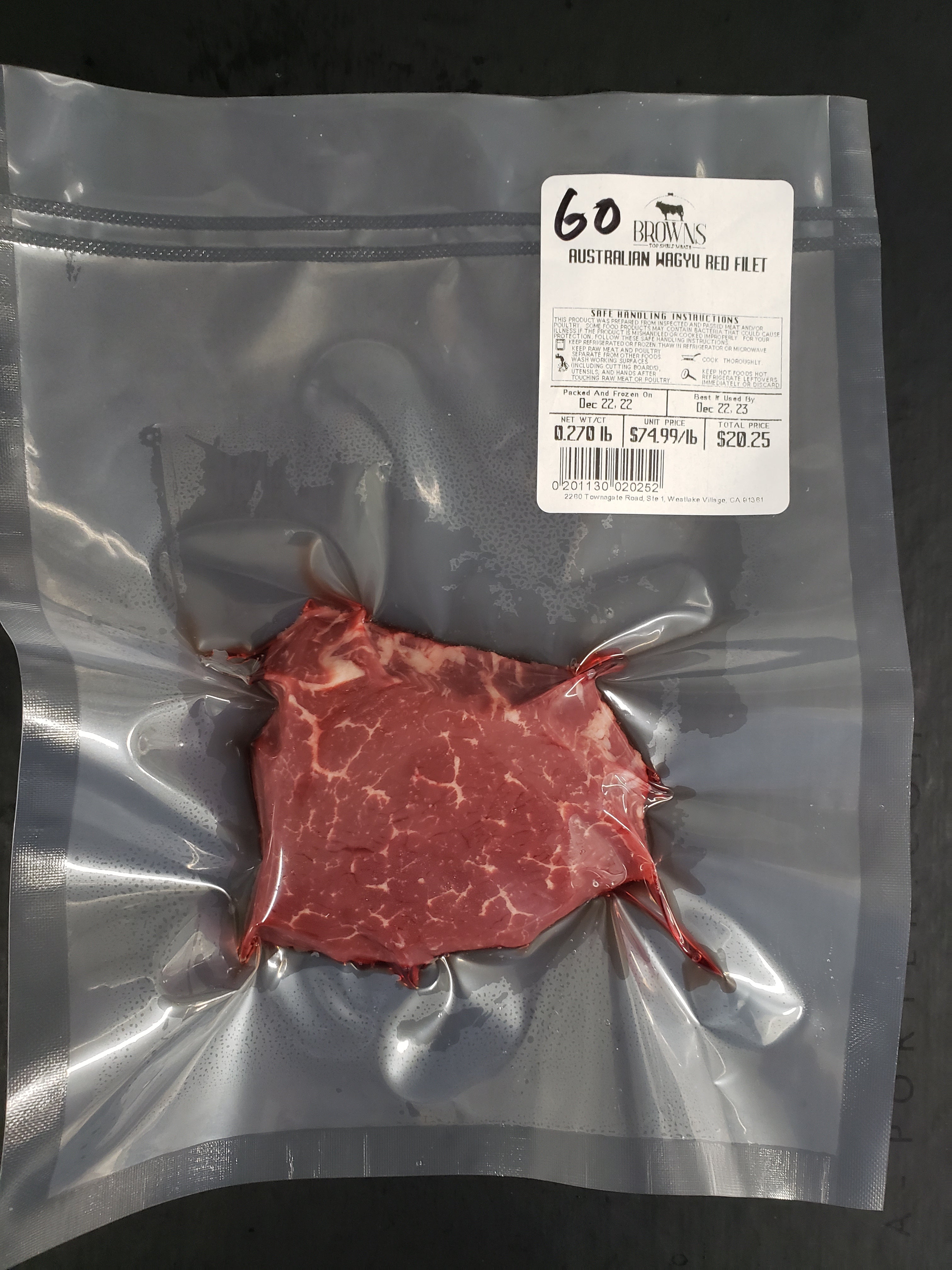RED FILET #60 – Brown's Top Shelf Meats