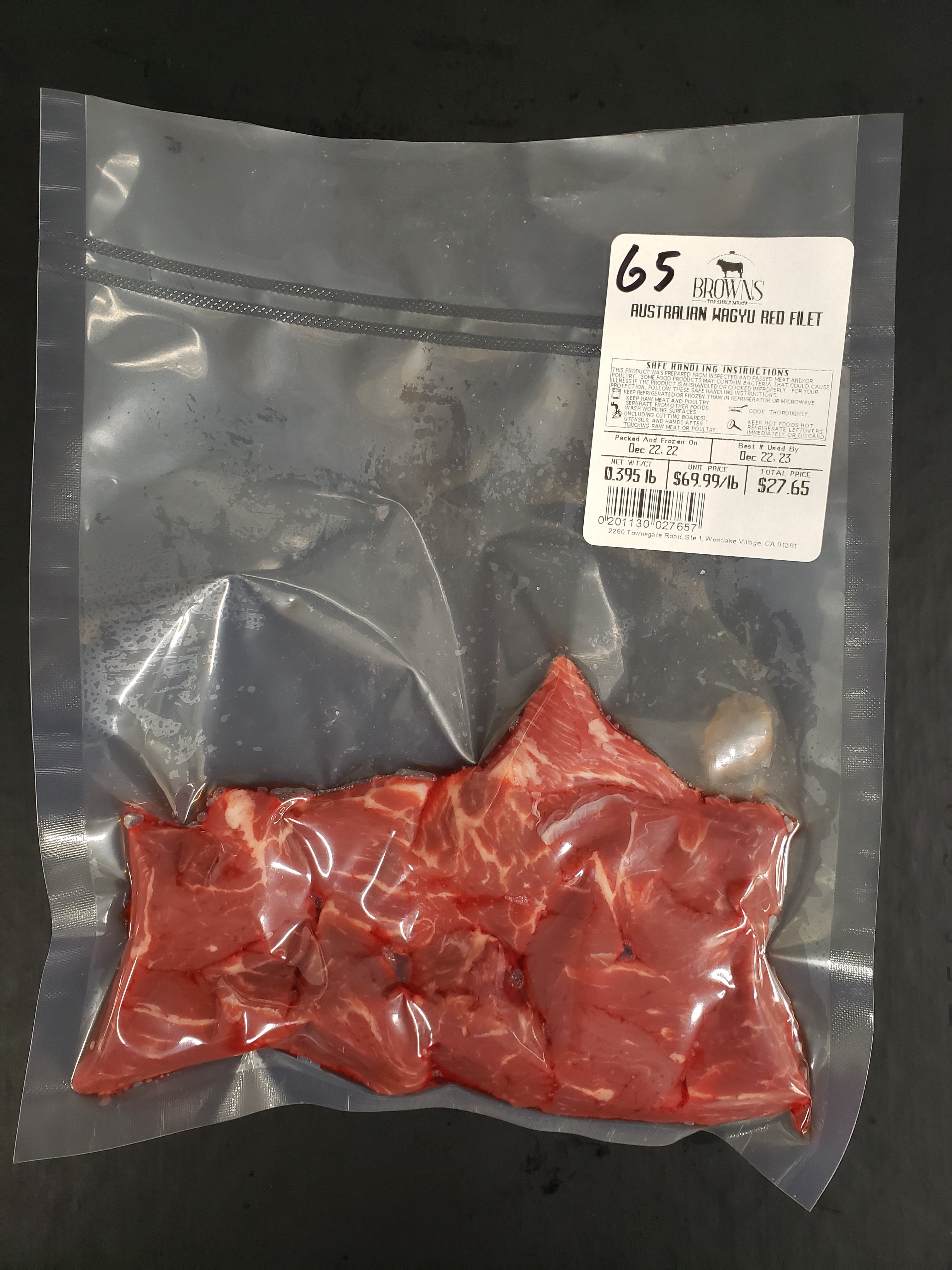 RED FILET #65 – Brown's Top Shelf Meats