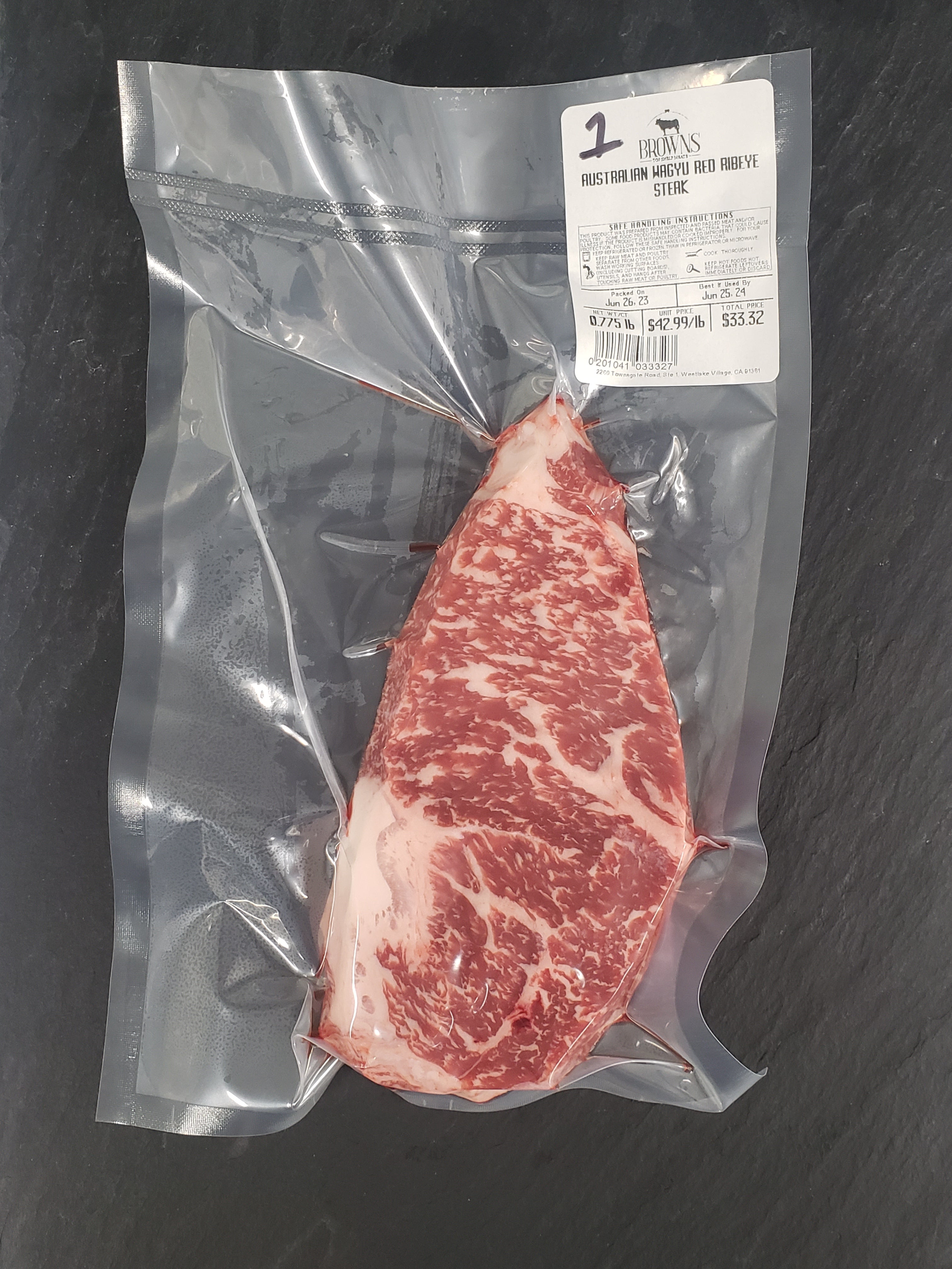 RED RIBEYE STEAK #1 – Brown's Top Shelf Meats