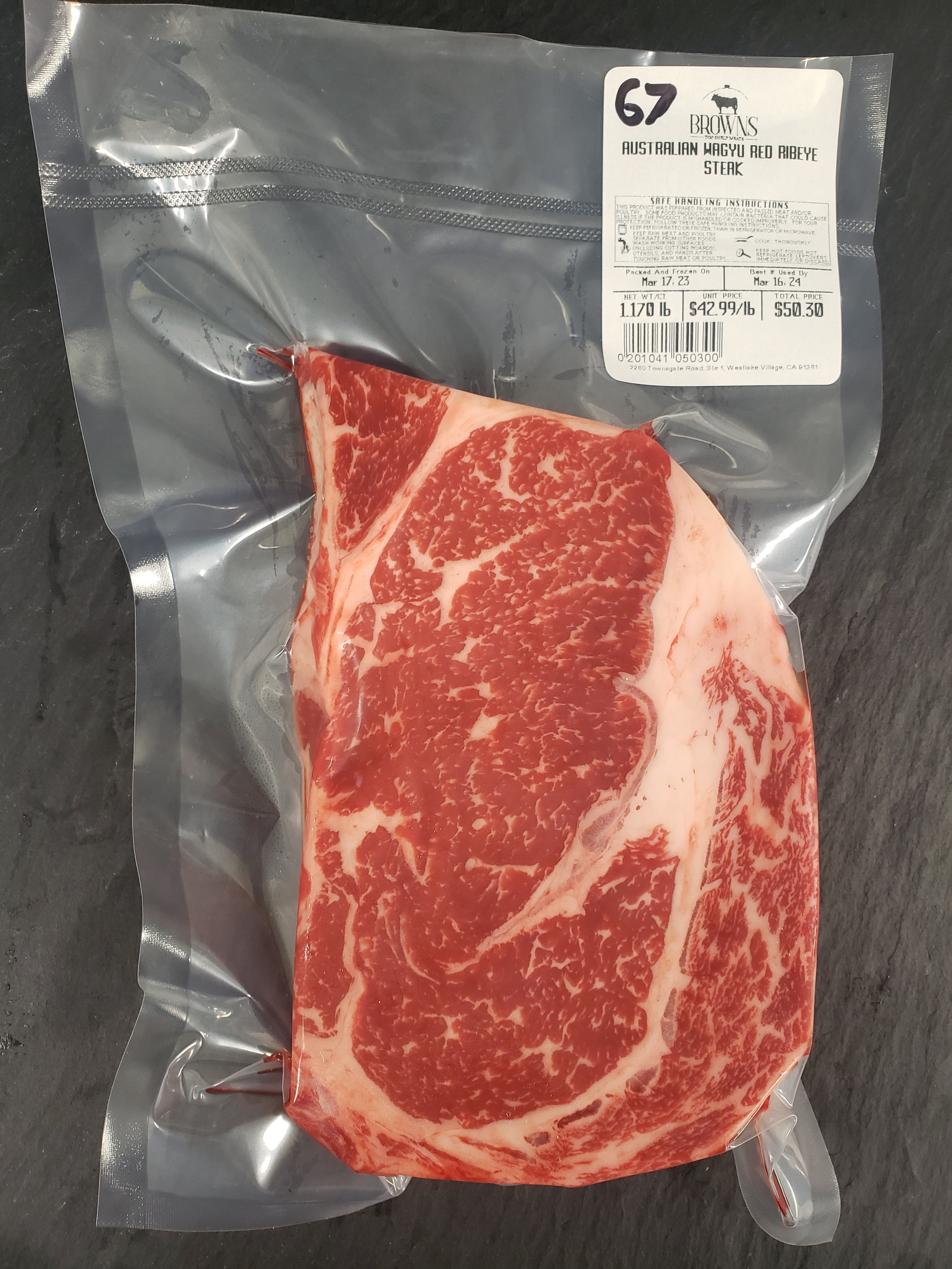 RED RIBEYE STEAK #67 – Brown's Top Shelf Meats