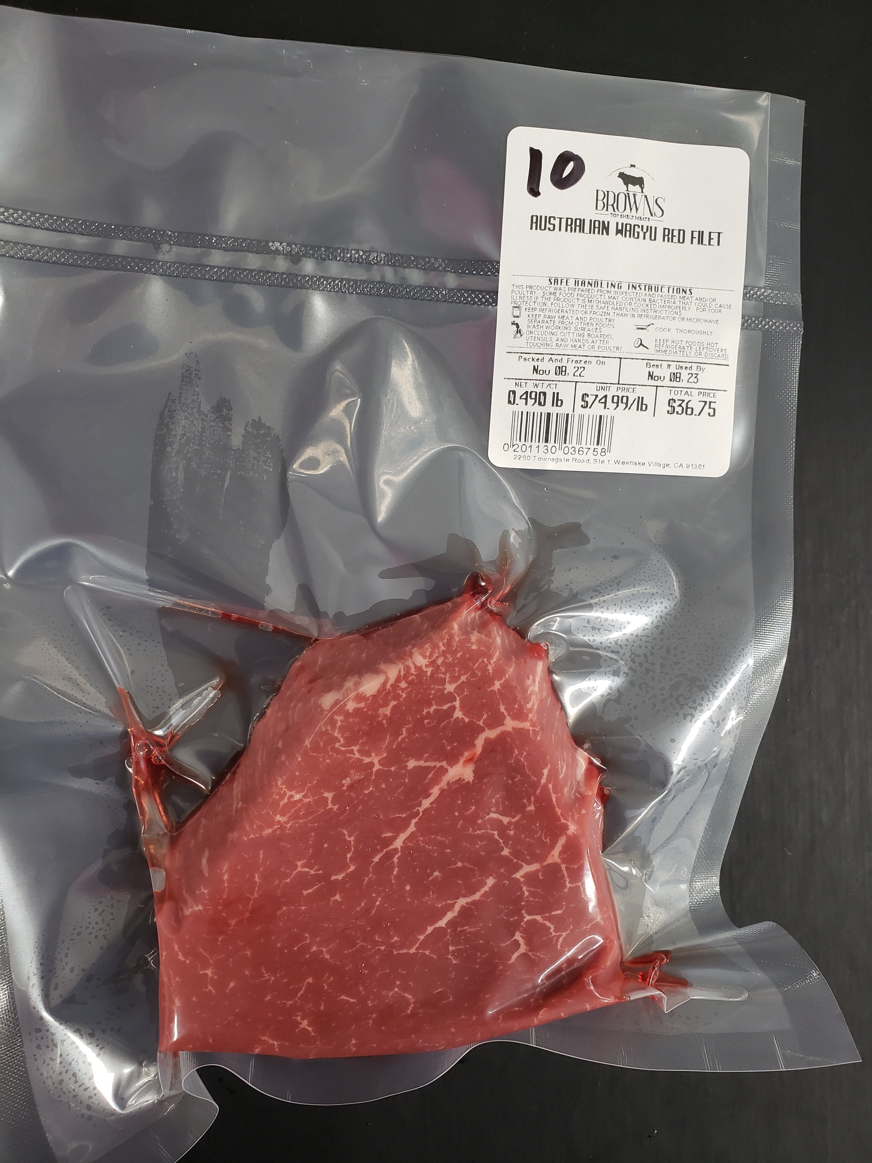 RED FILET #10 – Brown's Top Shelf Meats