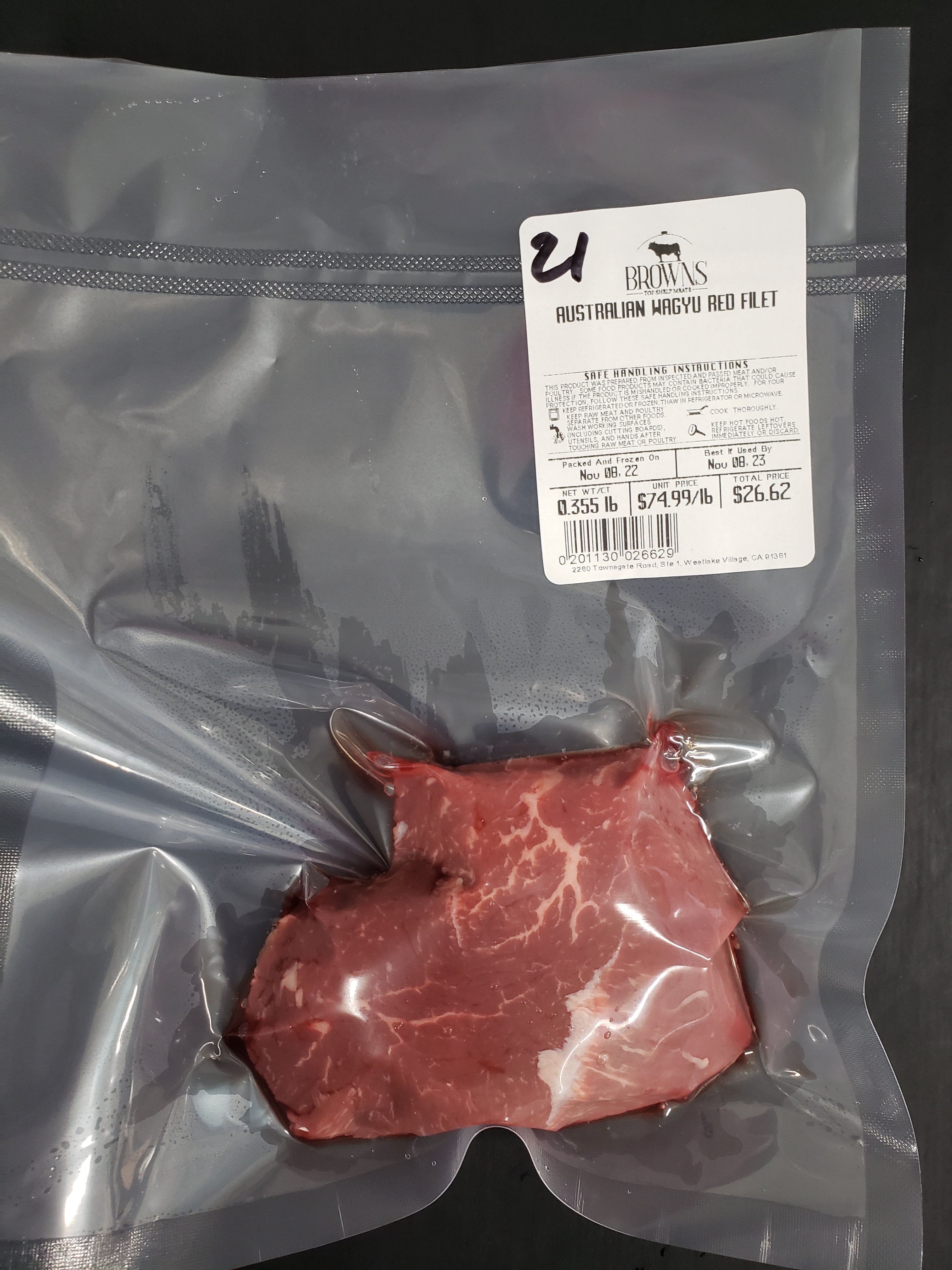 RED FILET #21 – Brown's Top Shelf Meats