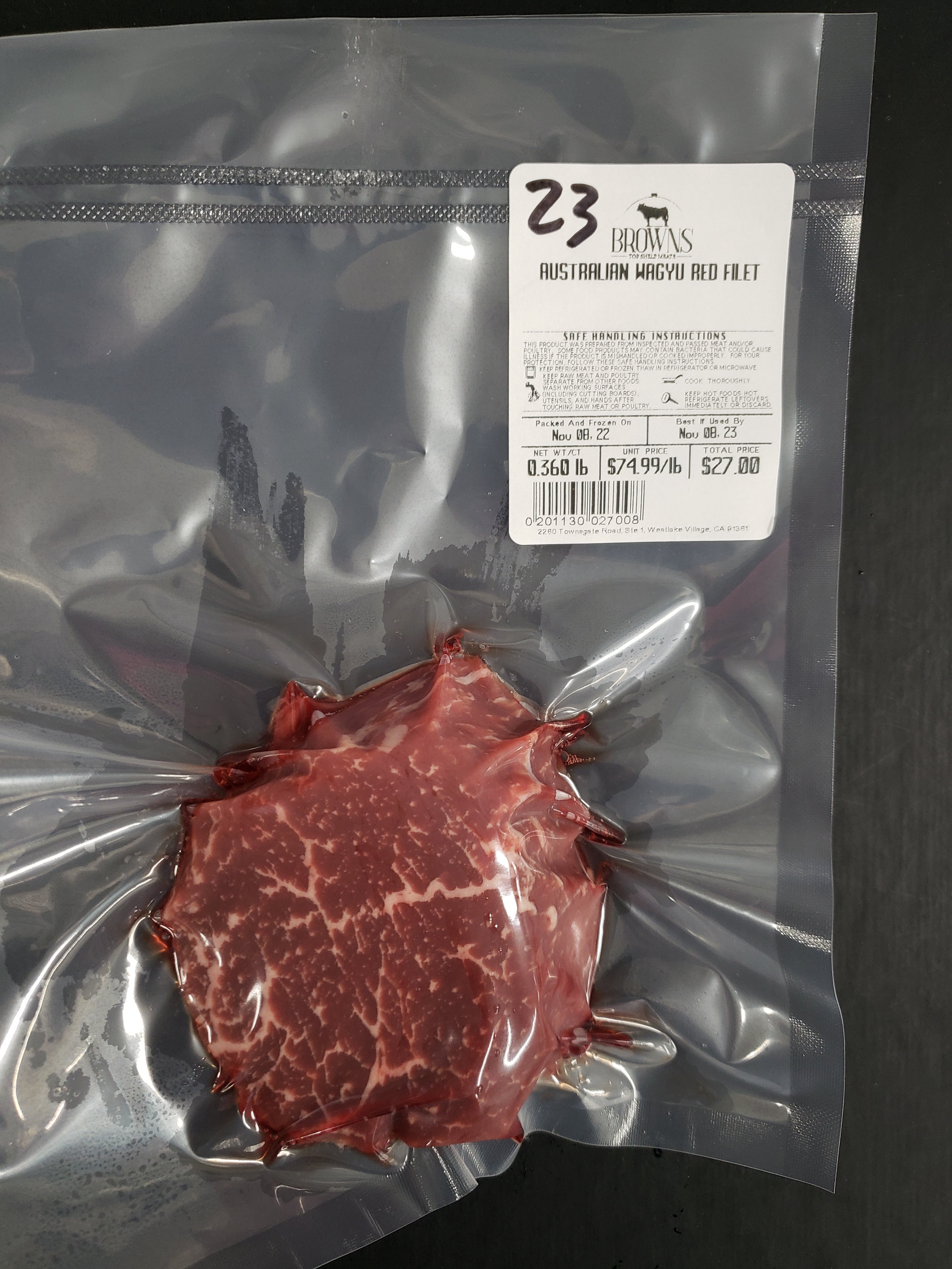 RED FILET #23 – Brown's Top Shelf Meats