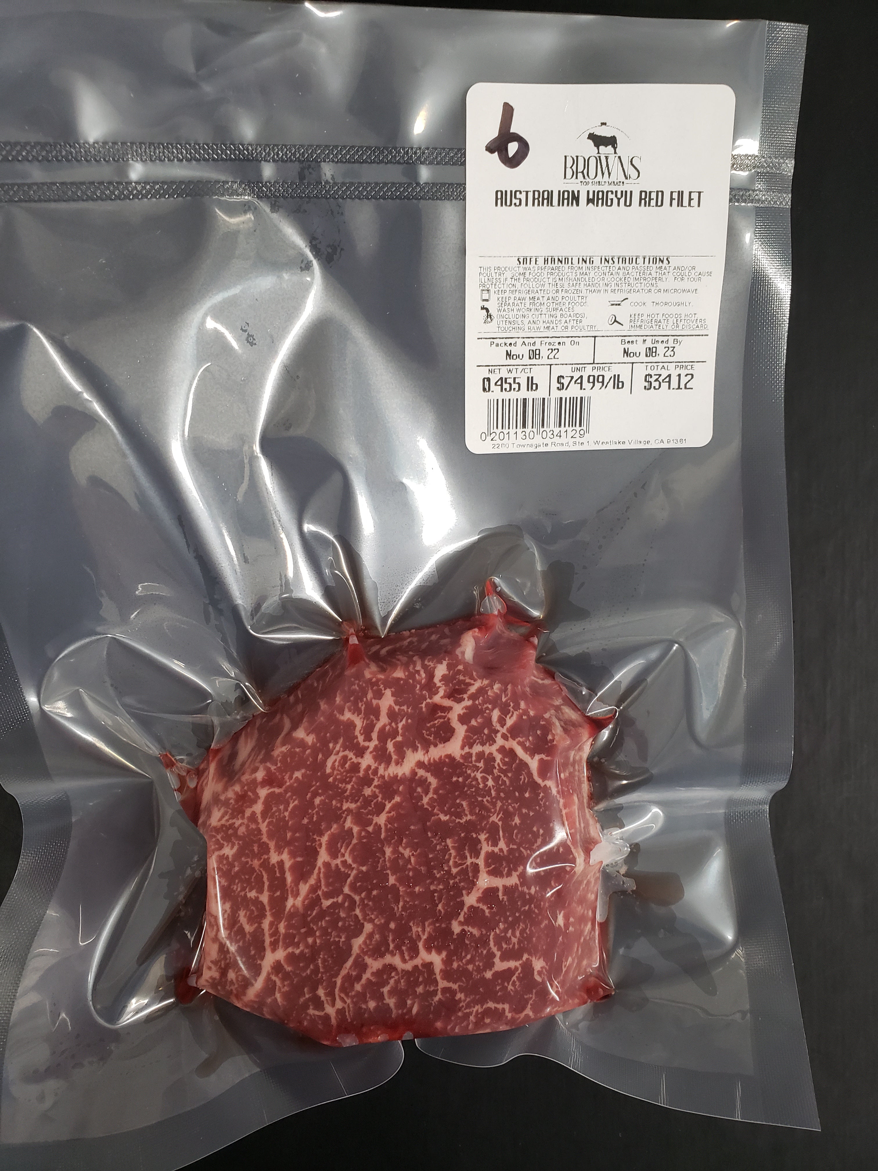 RED FILET #6 – Brown's Top Shelf Meats