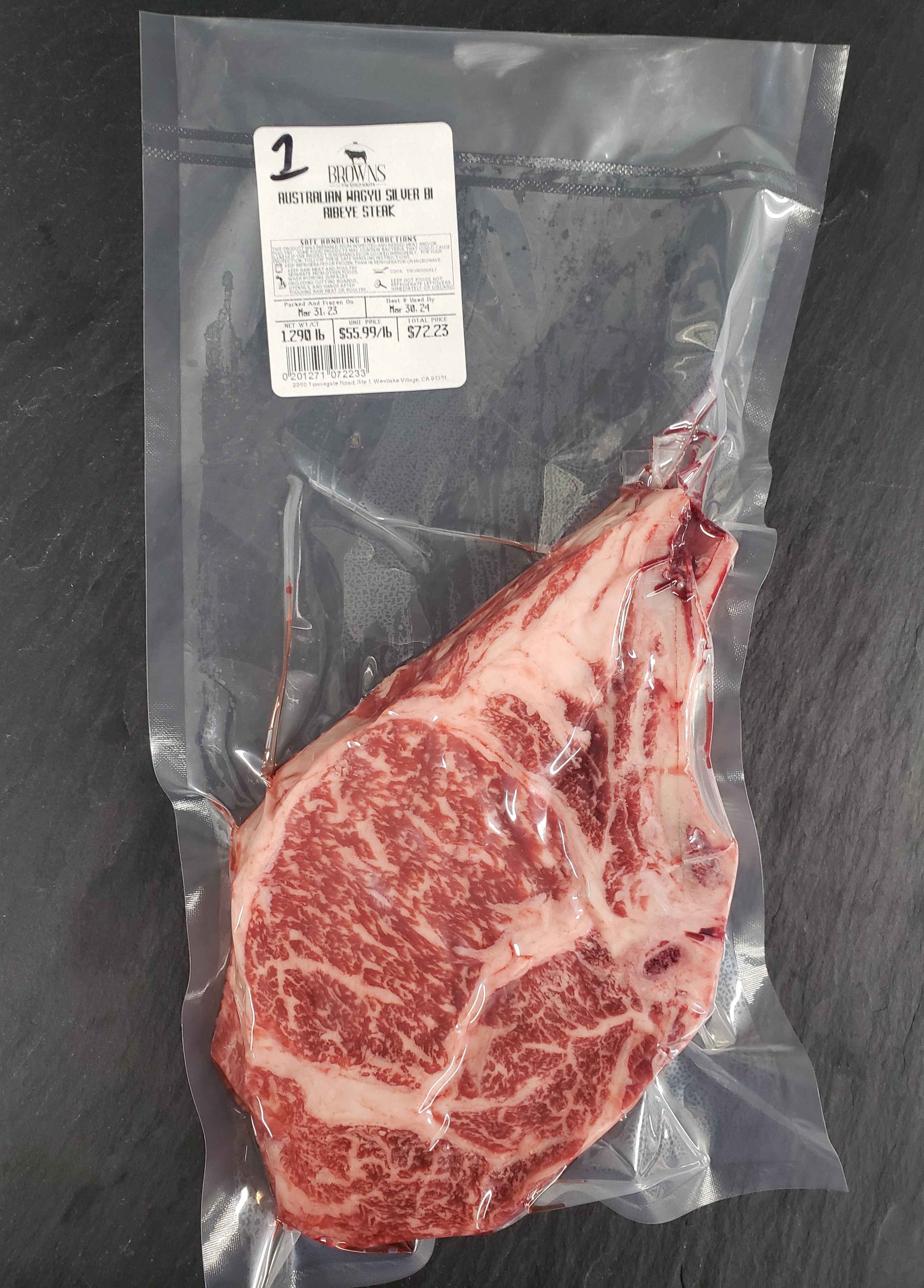 AUSTRALIAN WAGYU SILVER BI RIBEYE STEAK #1 – Brown's Top Shelf Meats