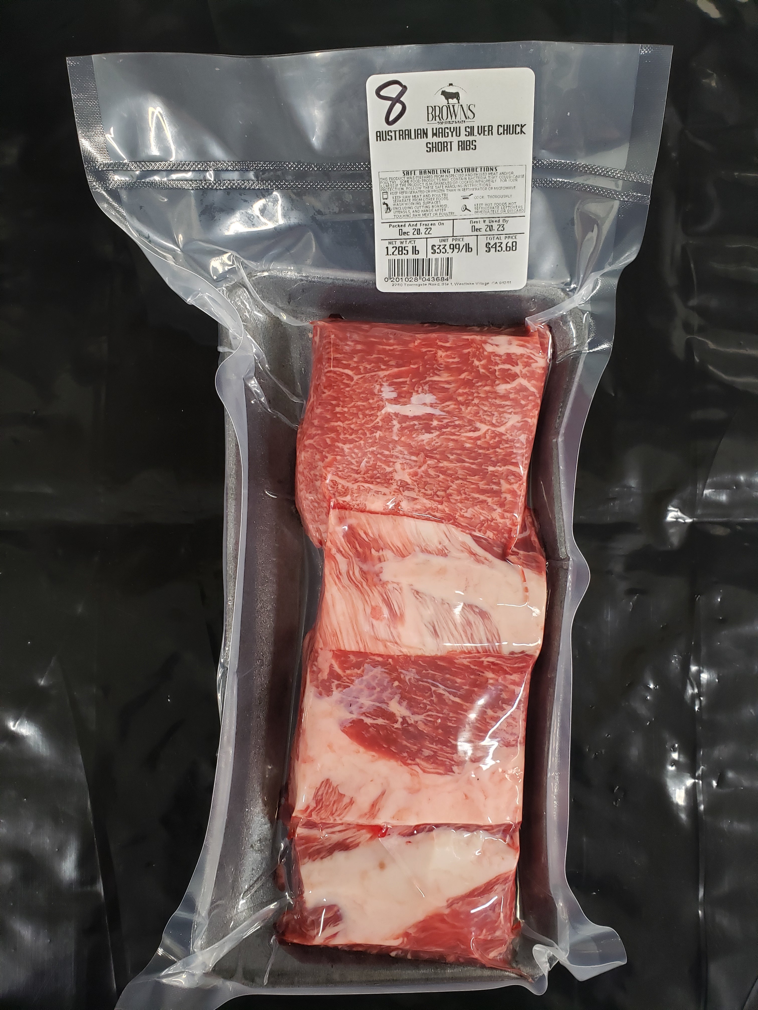 SILVER BONE-IN CHUCK SHORT RIBS #8 – Brown's Top Shelf Meats