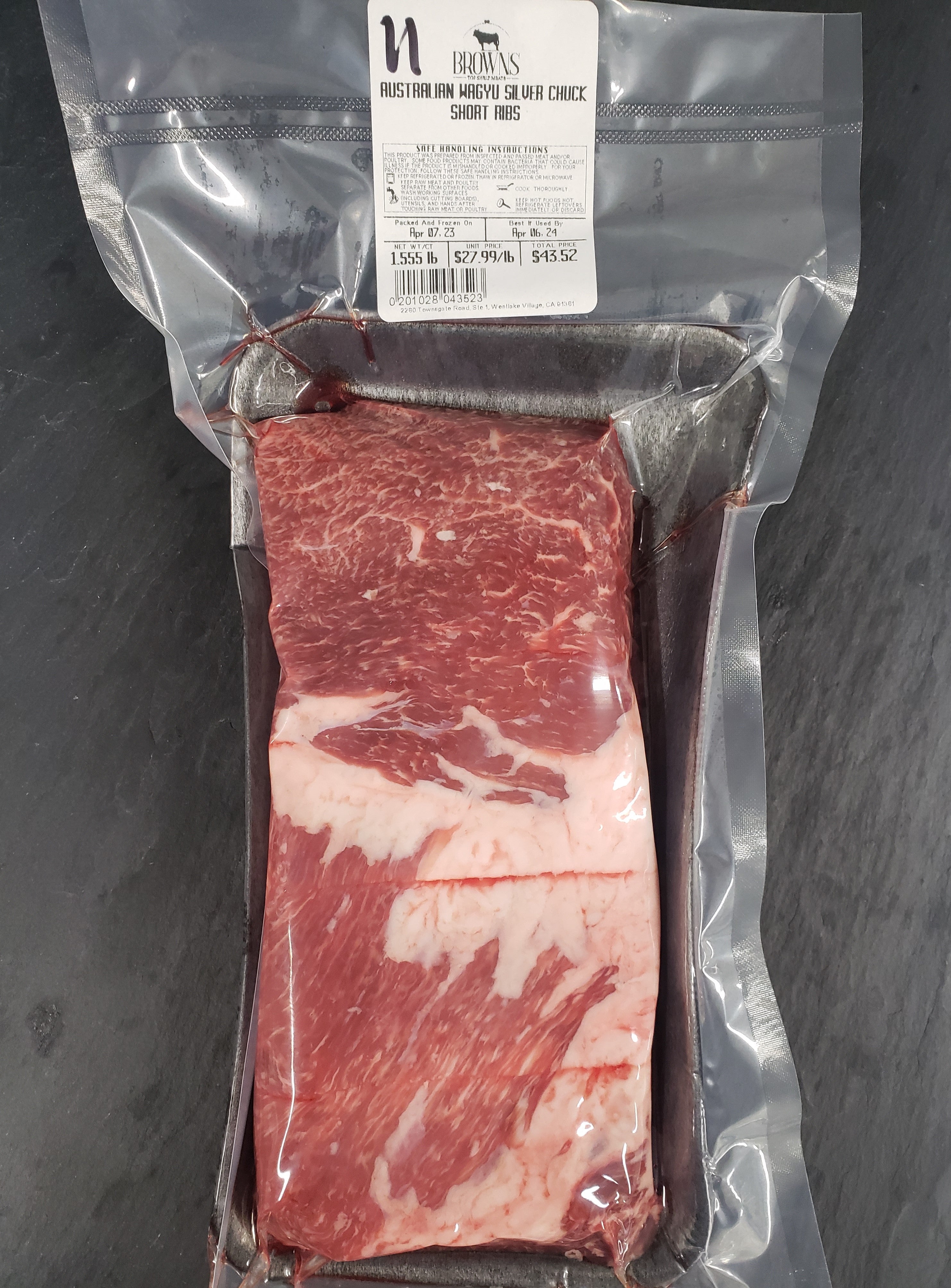 AUSTRALIAN WAGYU SILVER CHUCK SHORT RIB BLOCKS #11 – Brown's Top Shelf ...