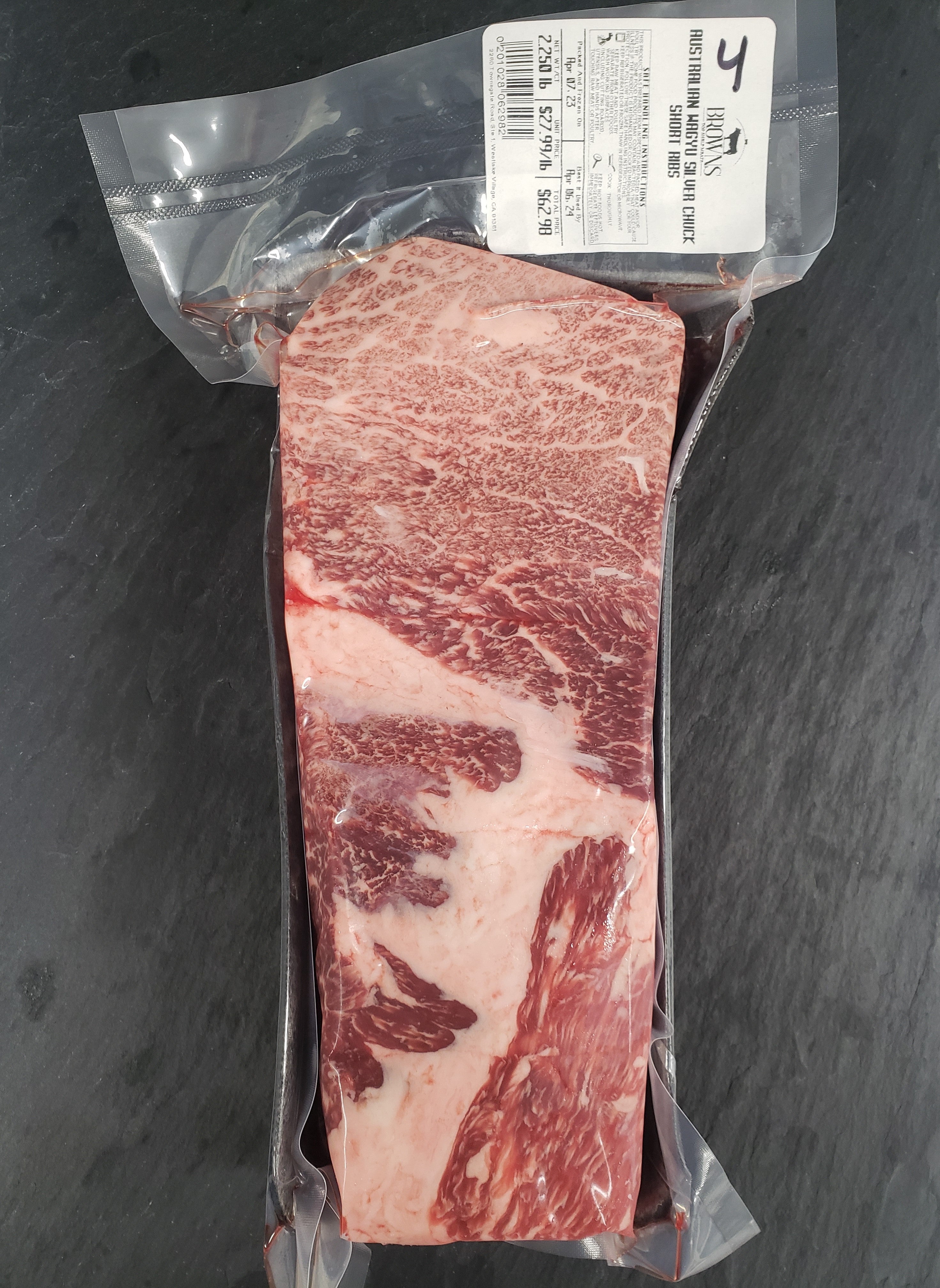 AUSTRALIAN WAGYU SILVER CHUCK SHORT RIB BLOCKS #4 – Brown's Top Shelf Meats