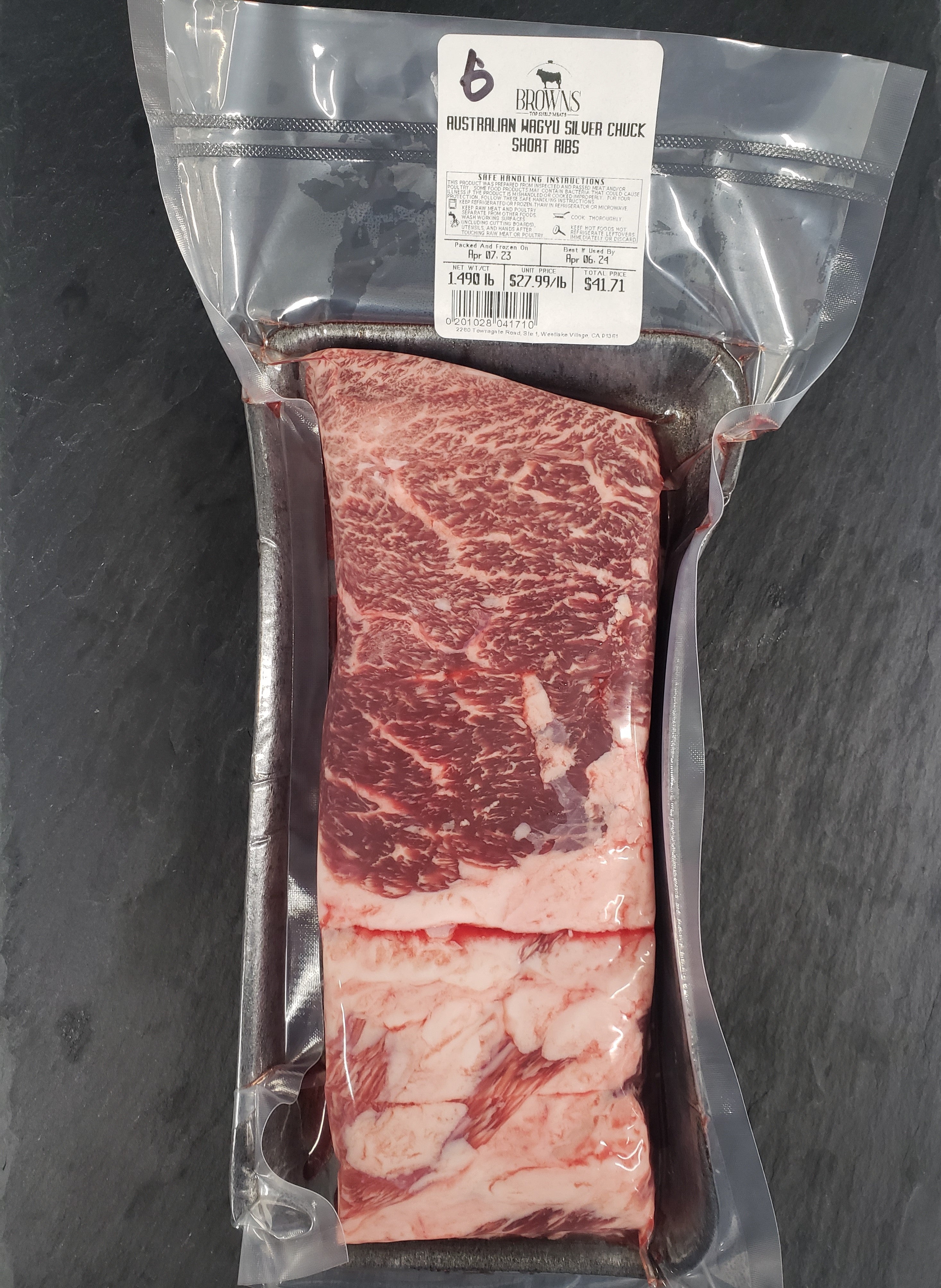 AUSTRALIAN WAGYU SILVER CHUCK SHORT RIB BLOCKS #6 – Brown's Top Shelf Meats