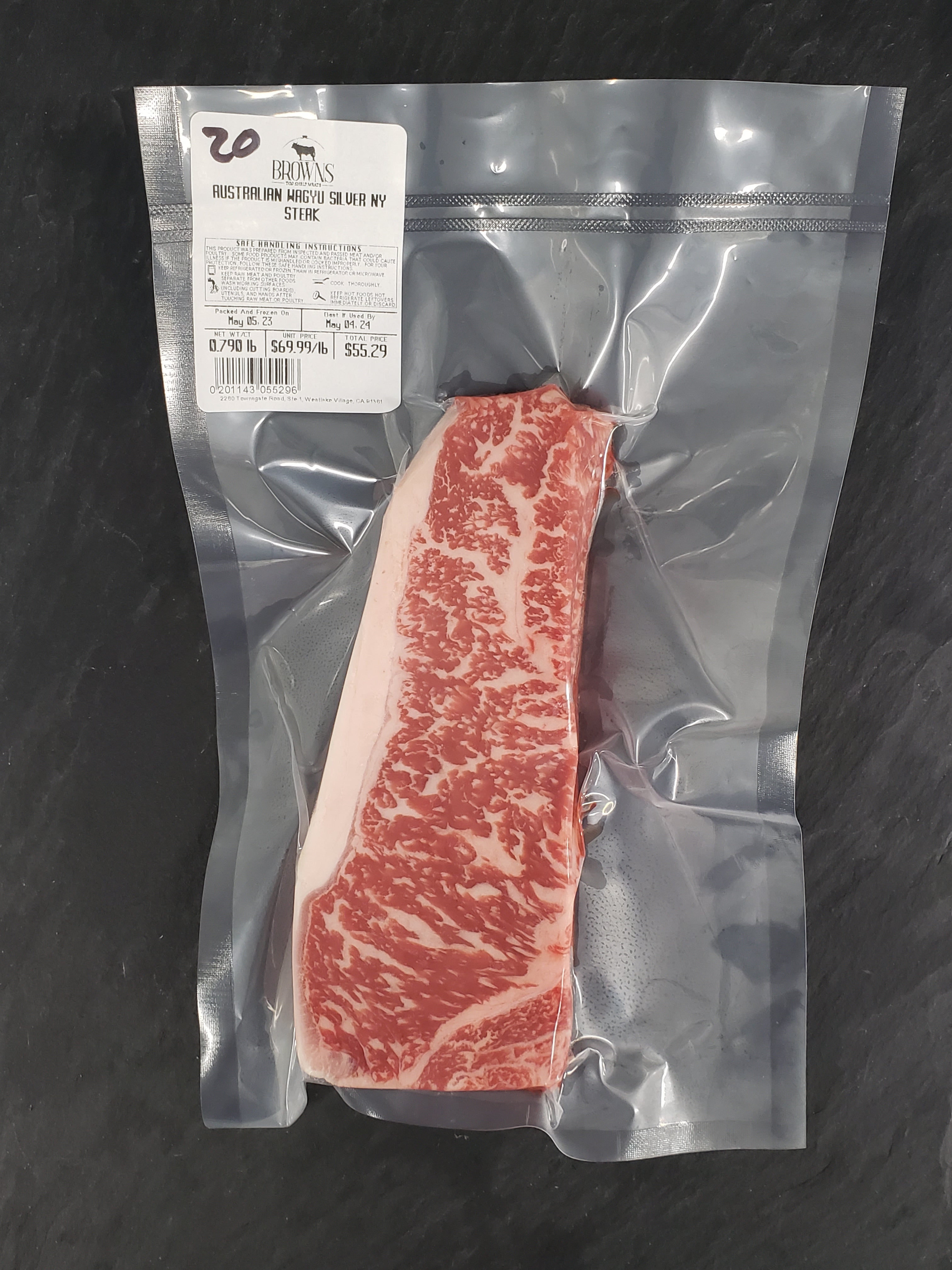 SILVER NY STEAK #20 – Brown's Top Shelf Meats