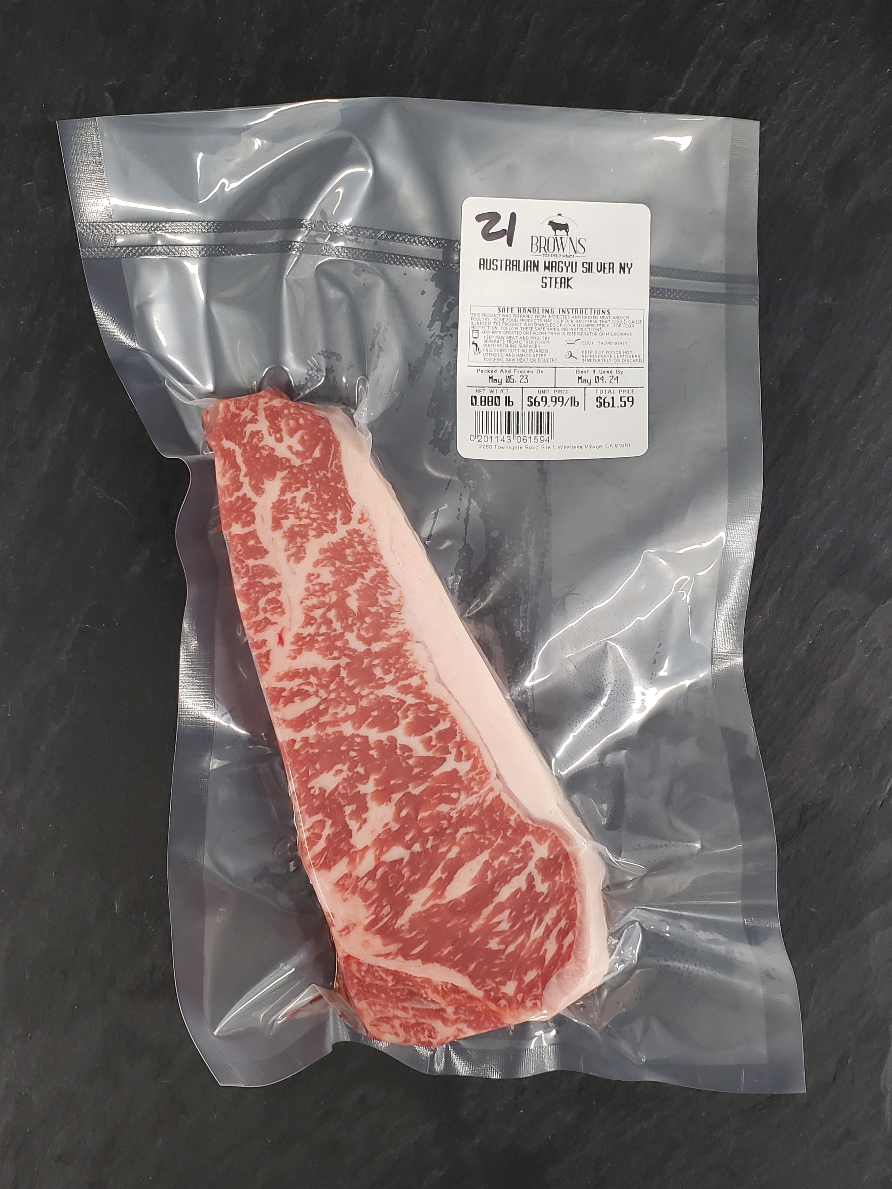 SILVER NY STEAK #21 – Brown's Top Shelf Meats