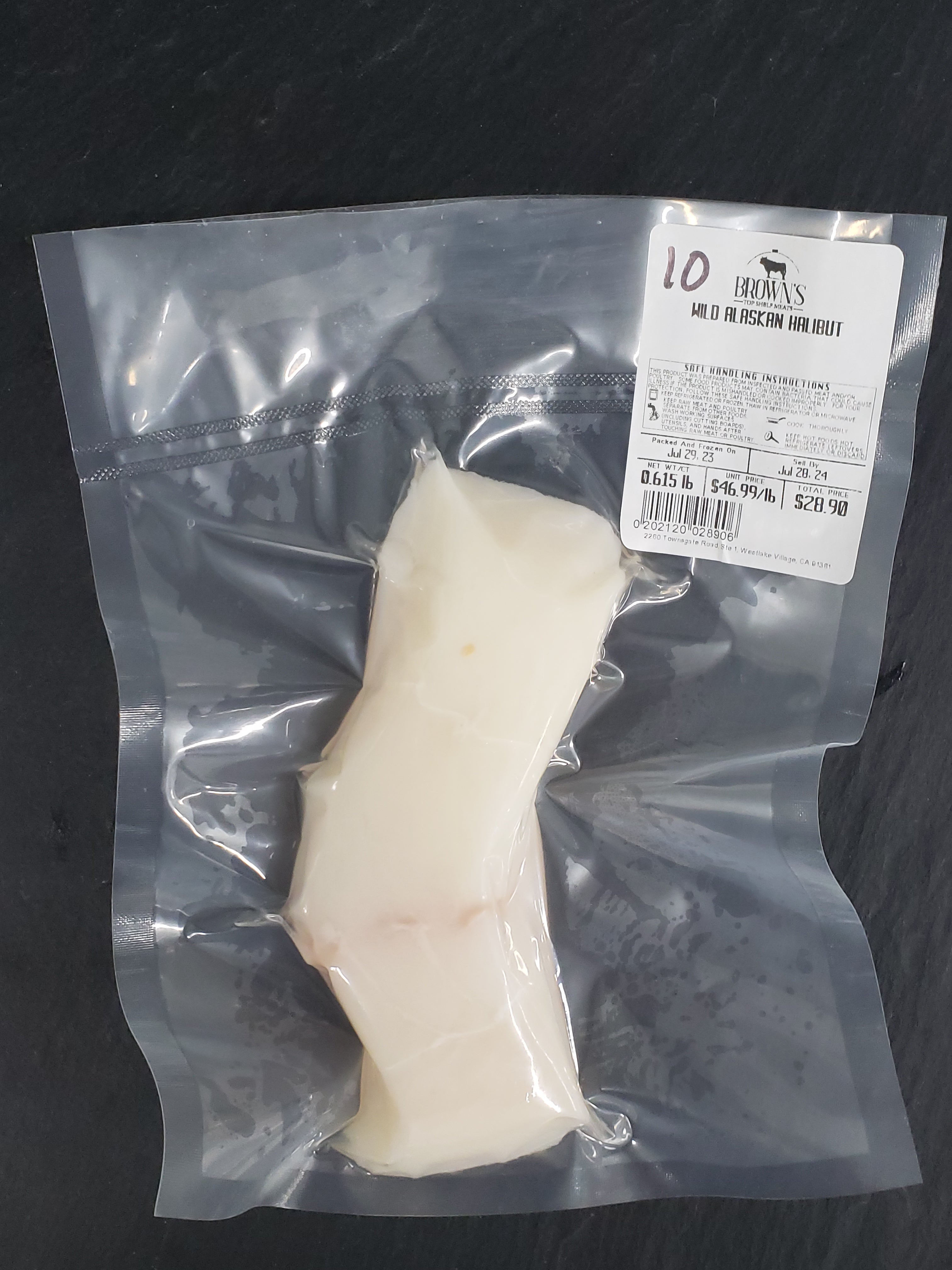WILD ALASKAN HALIBUT STEAK #10 – Brown's Top Shelf Meats