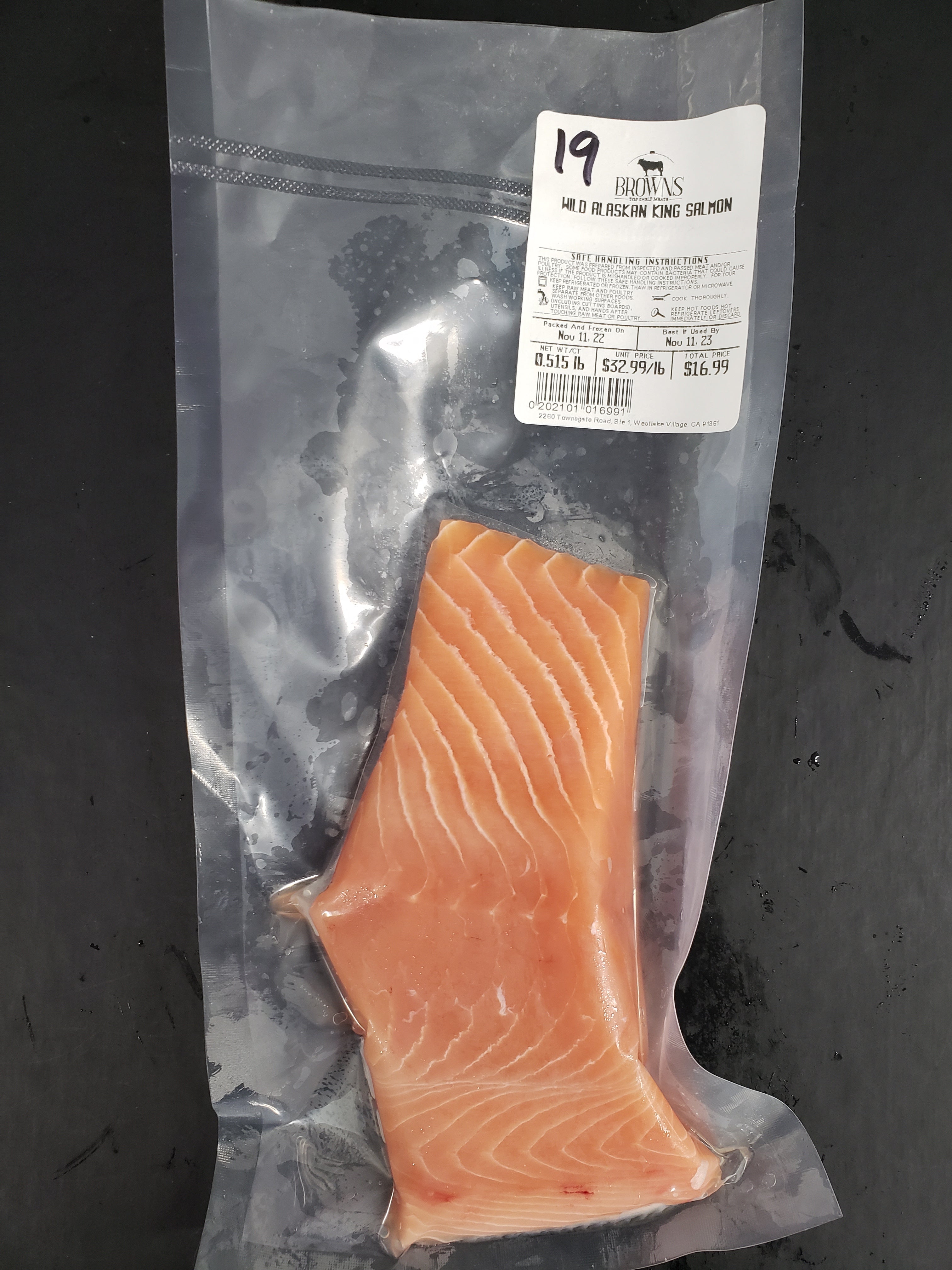 WILD ALASKAN KING SALMON #19 – Brown's Top Shelf Meats